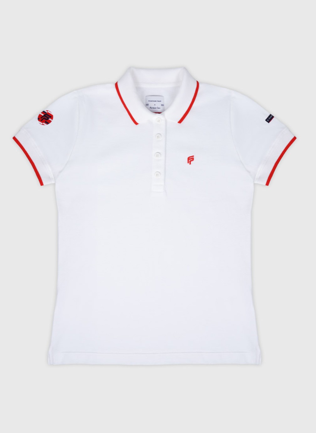 Armor Lux Polos manches courtes Polo 12903 blanc/pompon femme blanc ...