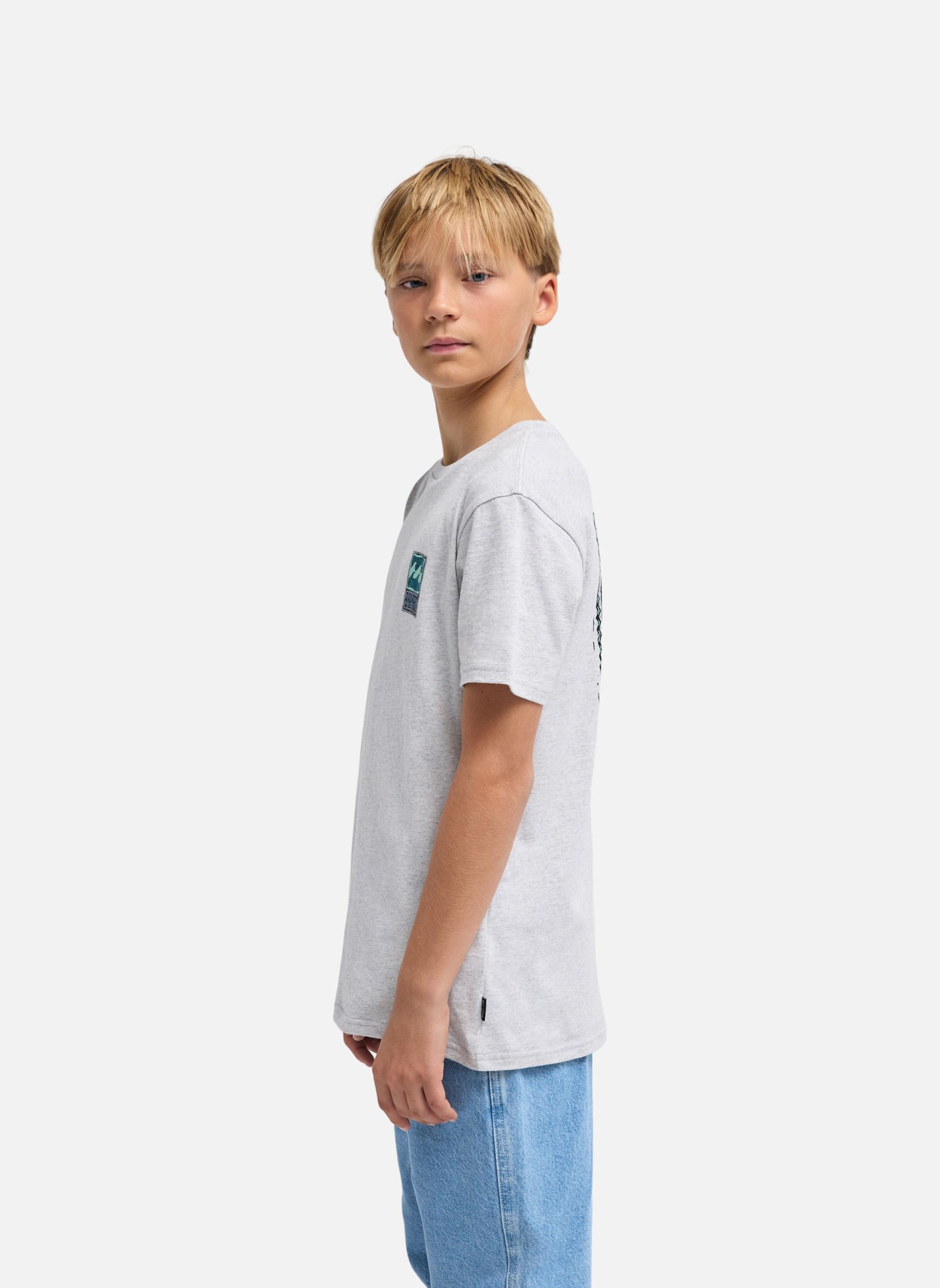 Billabong Tee-shirts Stamp garçon gris | Sarenza France
