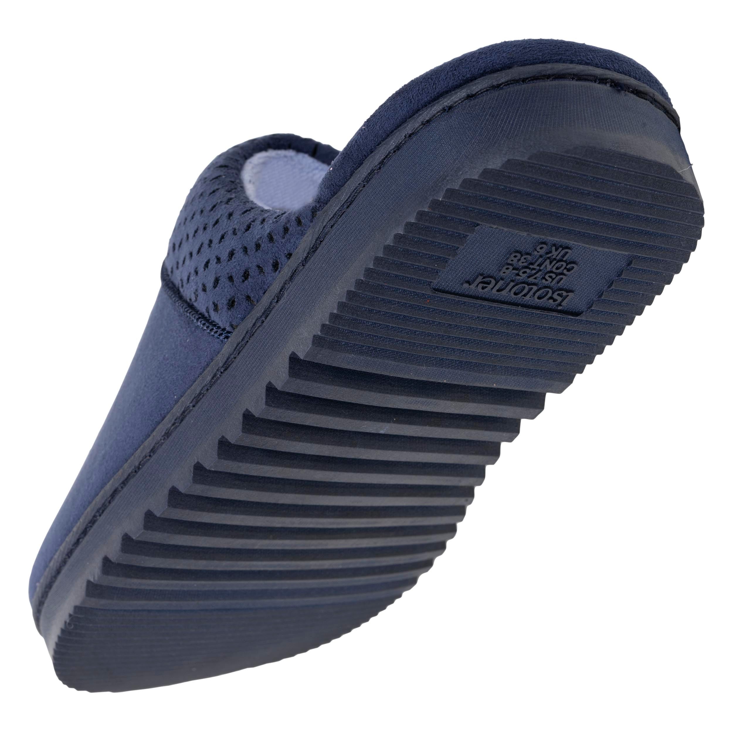 Isotoner Chaussons Chaussons mules crantées Femme Marine femme bleu ...