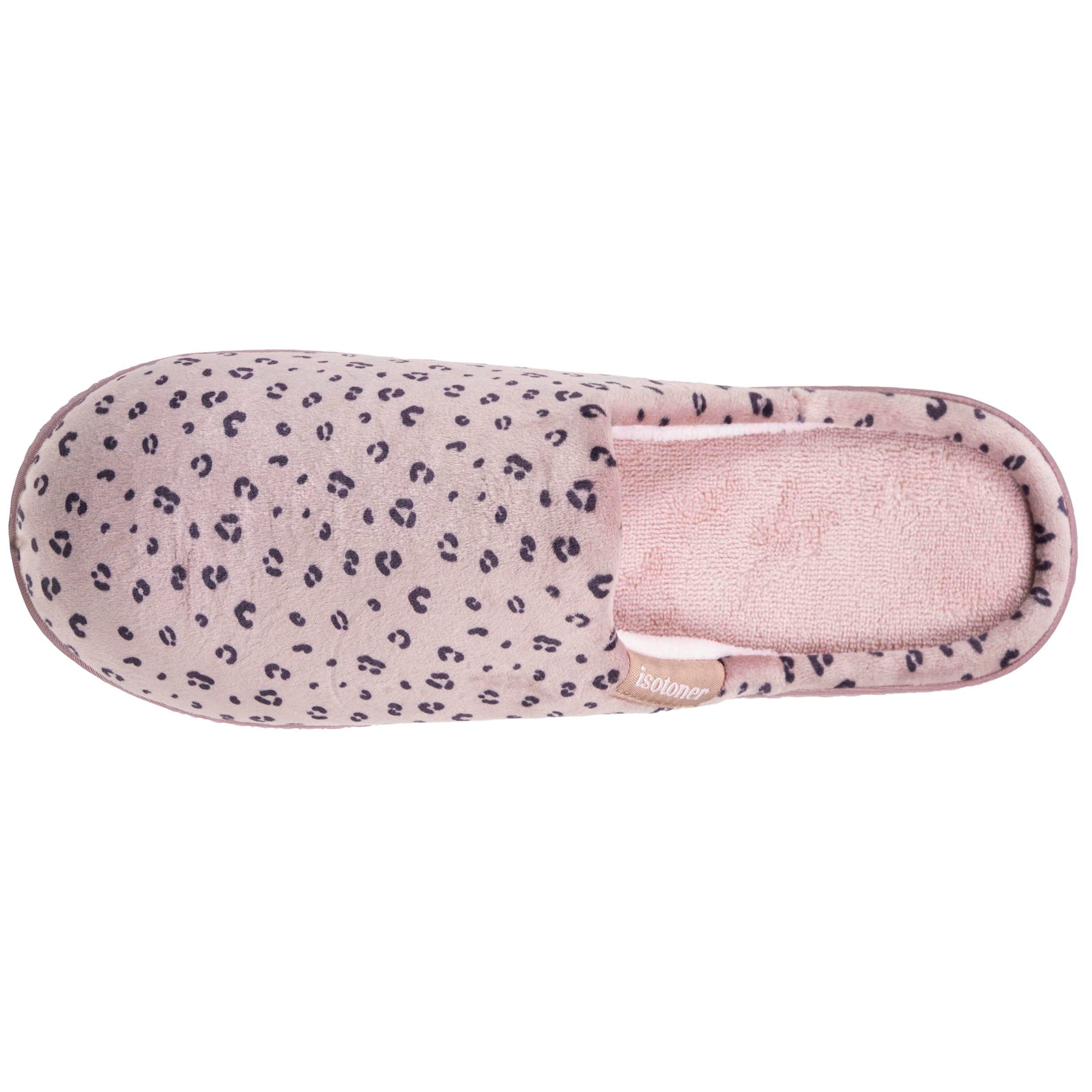 Isotoner Chaussons Chaussons mules Femme ergonomiques Léopard blush ...
