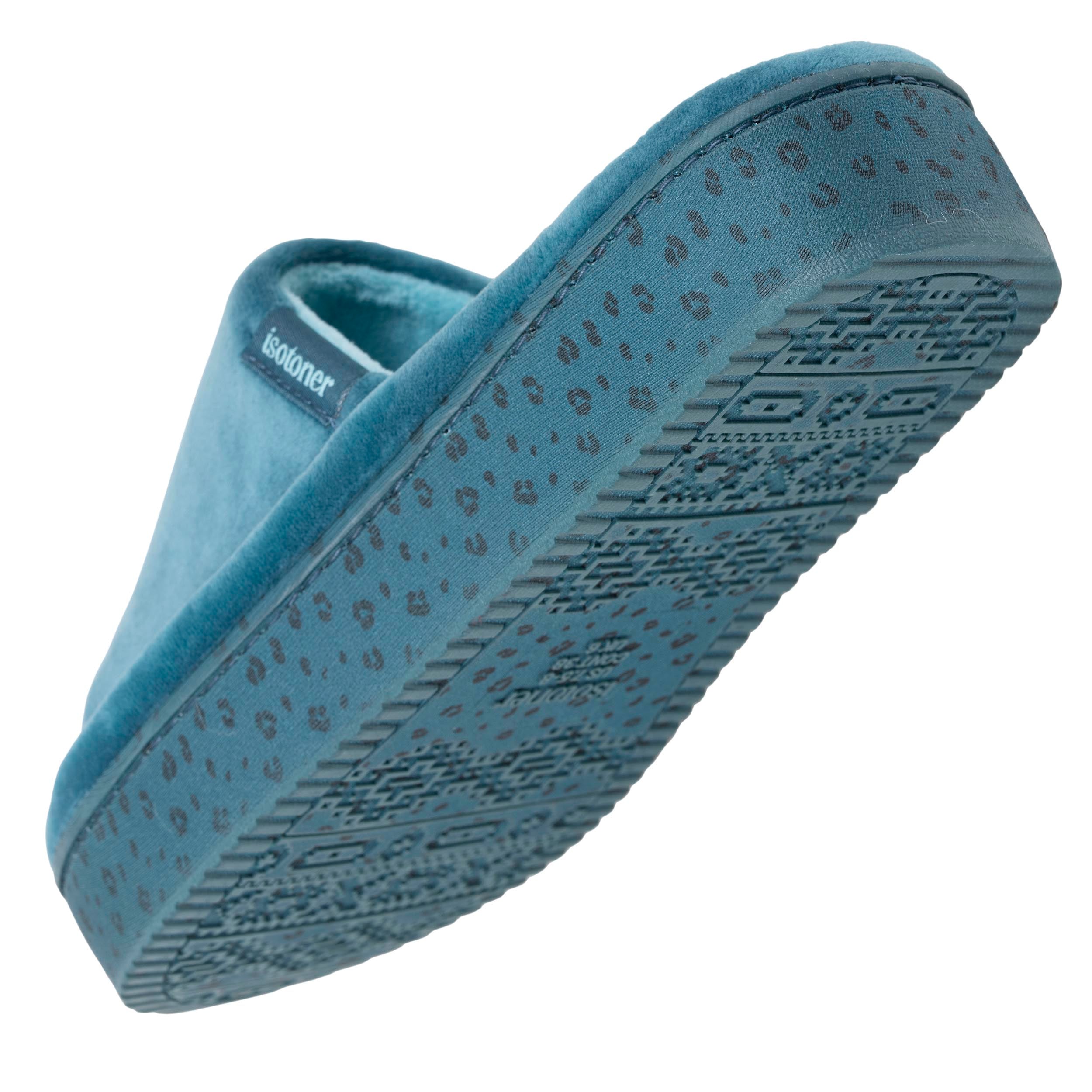 Isotoner Chaussons Chaussons sandales plateforme Femme Bleu canard ...