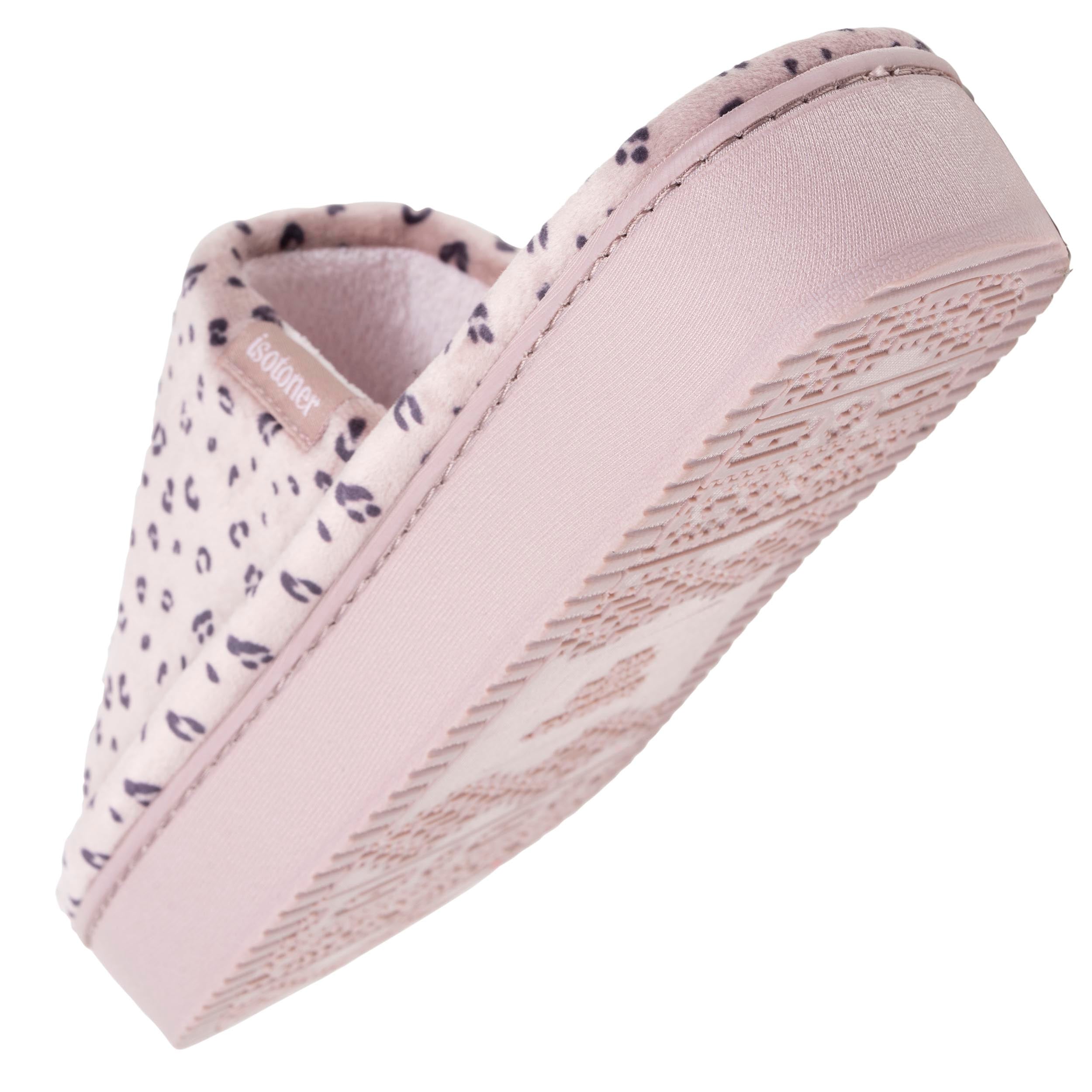 Isotoner Chaussons Chaussons sandales plateforme Femme Léopard blush ...