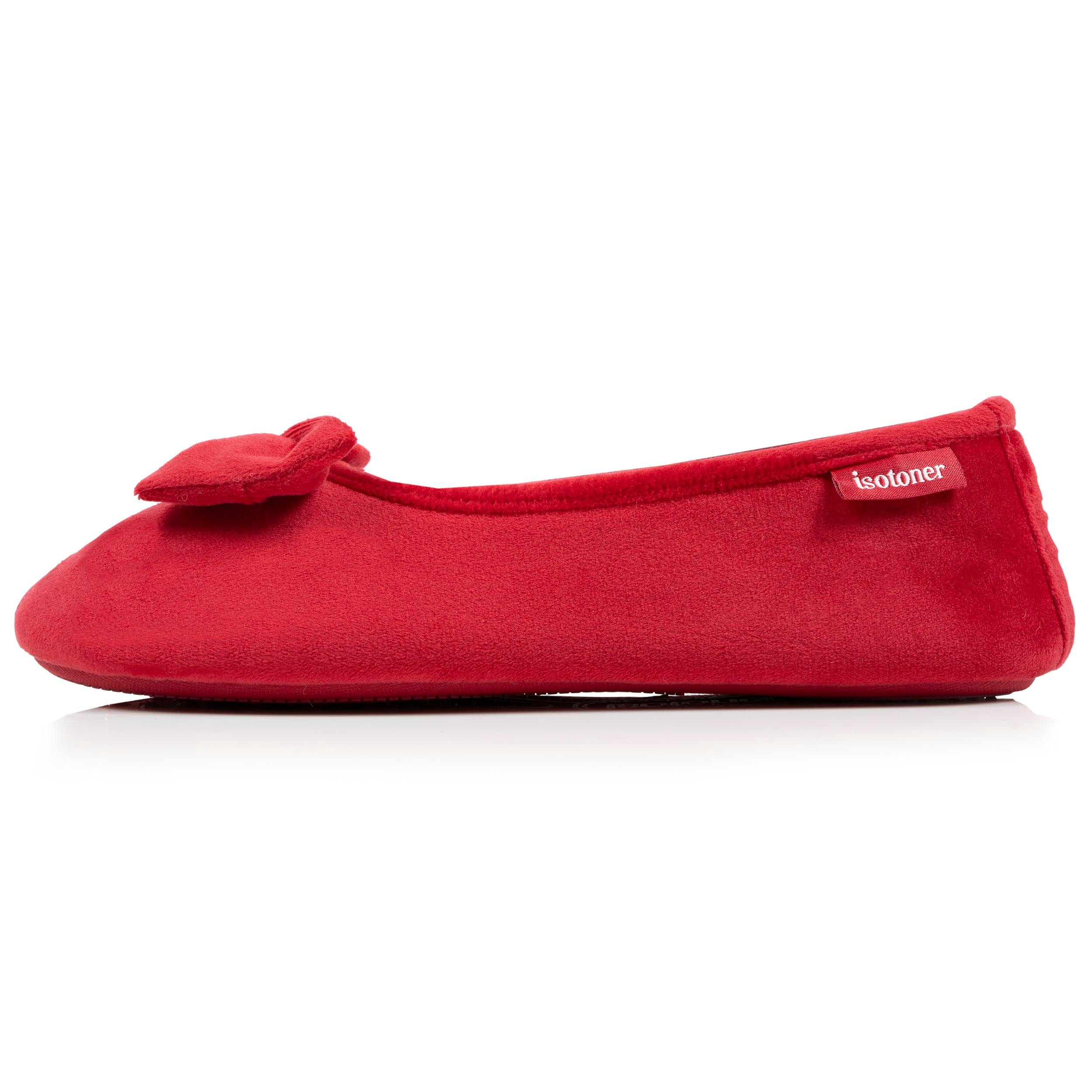 Isotoner Chaussons Chaussons ballerines Femme Rouge femme rouge ...