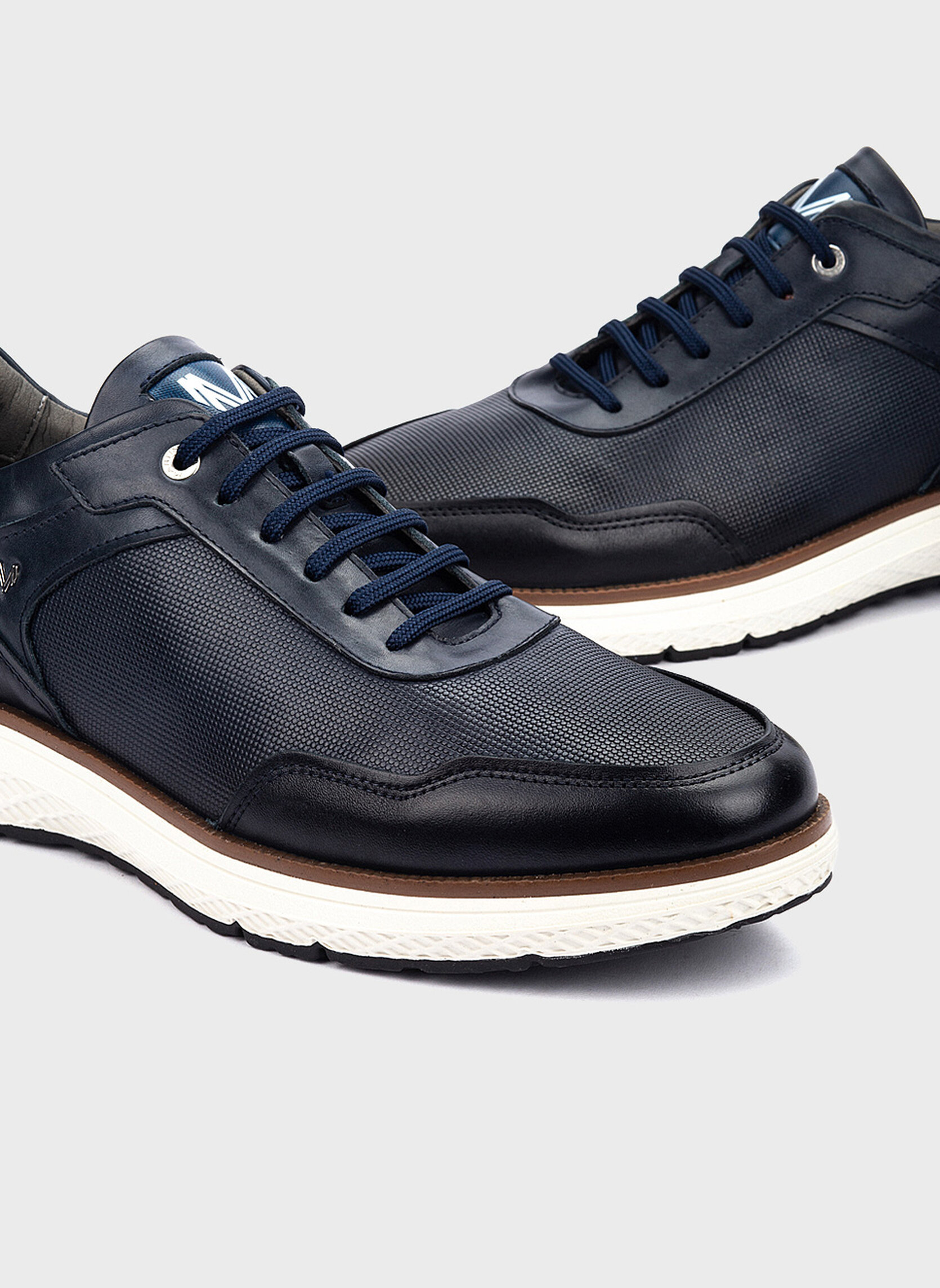 Martinelli Baskets Baskets cuir Canterbury homme bleu | Sarenza France