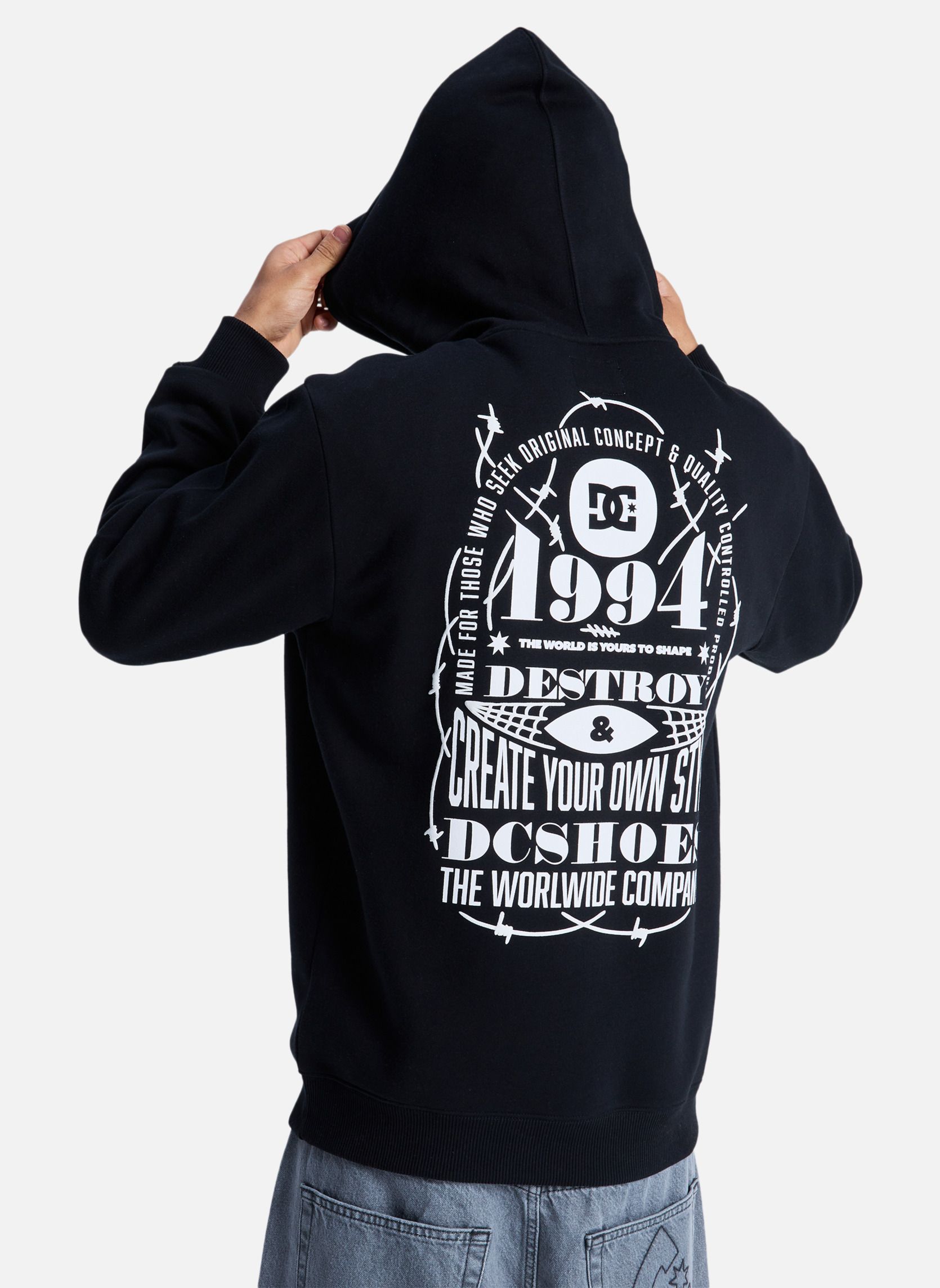 DC Shoes Sweats à capuche Shape Or Destroy homme noir | Sarenza France