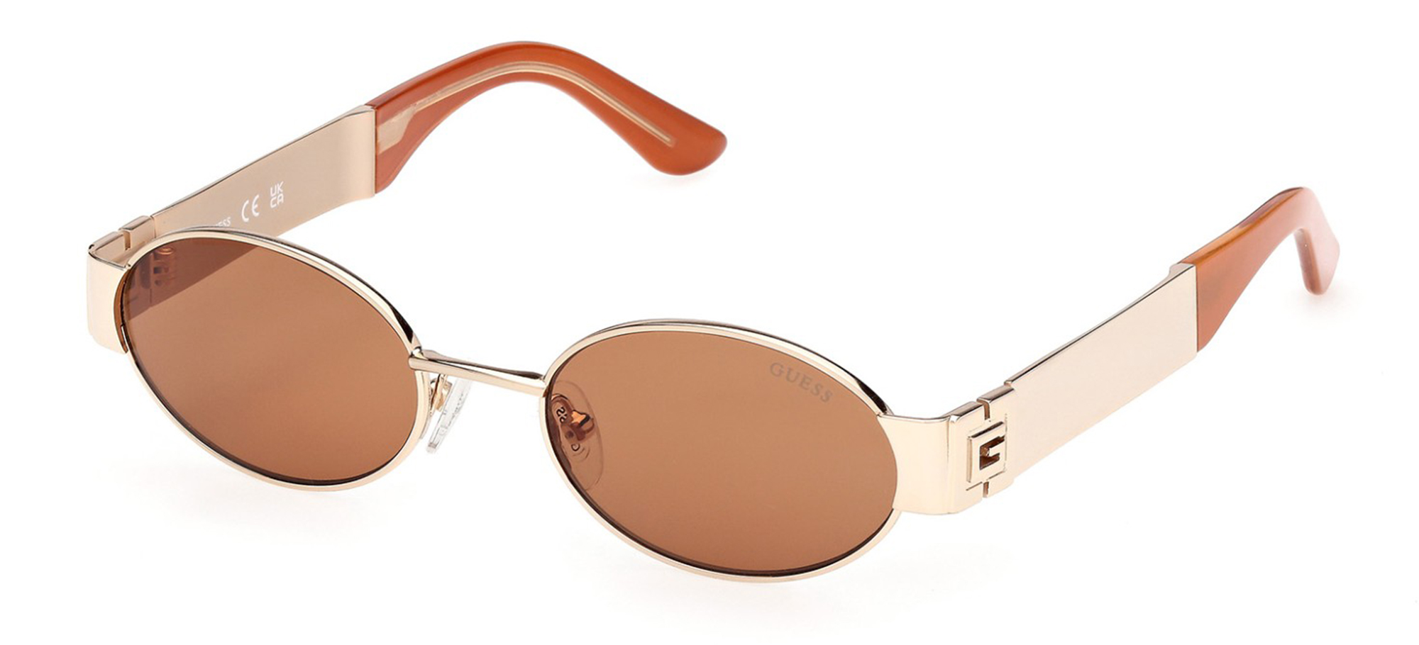Guess Lunettes de soleil Lunettes de Soleil GU00262 Rose Gold/Brown ...