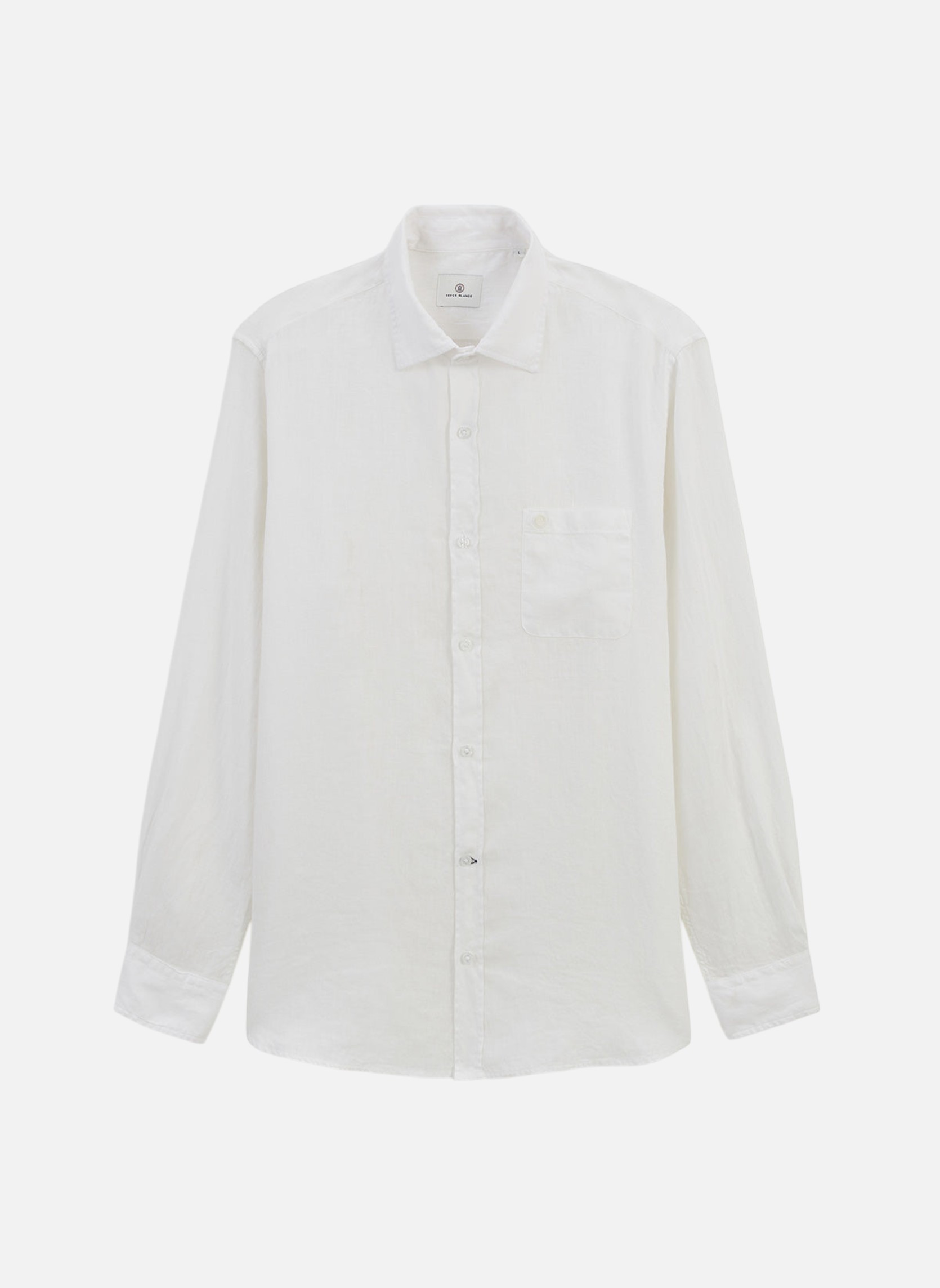 Chemise En Lin Homme Blanche