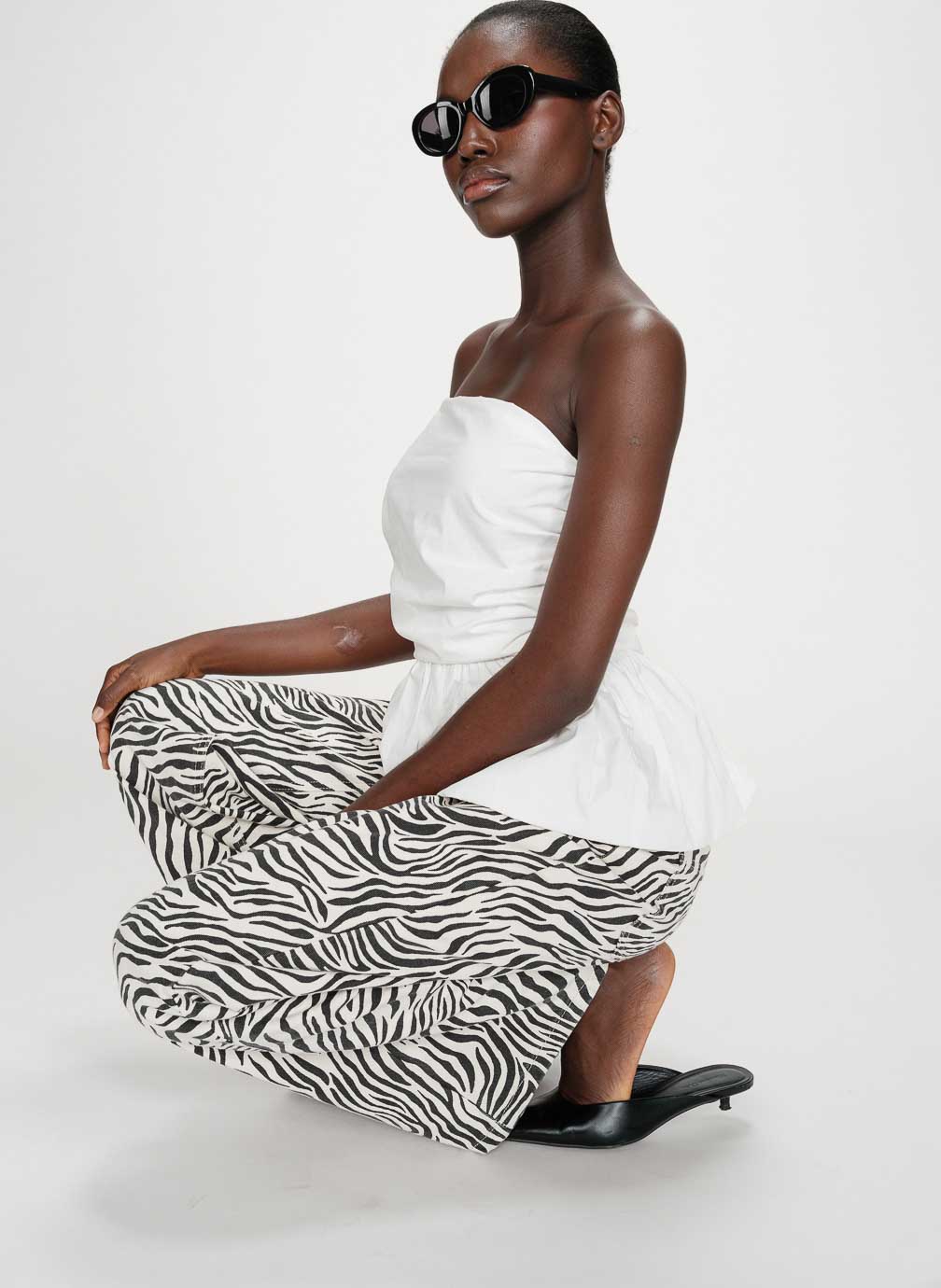 Grace & Mila Tops Top péplum ajusté ivoire Valo femme beige | Sarenza ...