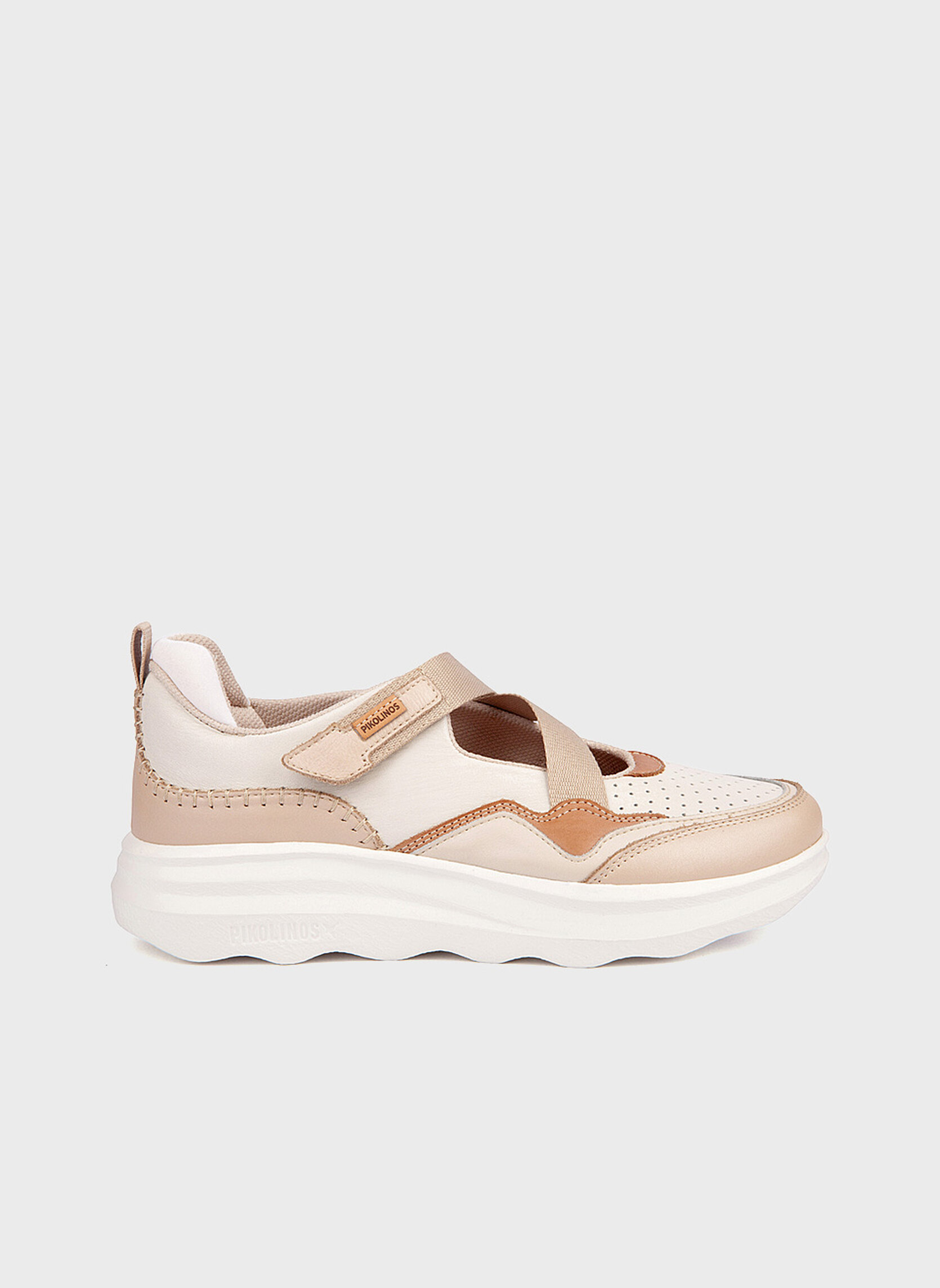 Pikolinos Baskets basses Baskets cuir ZAHARA femme blanc | Sarenza France