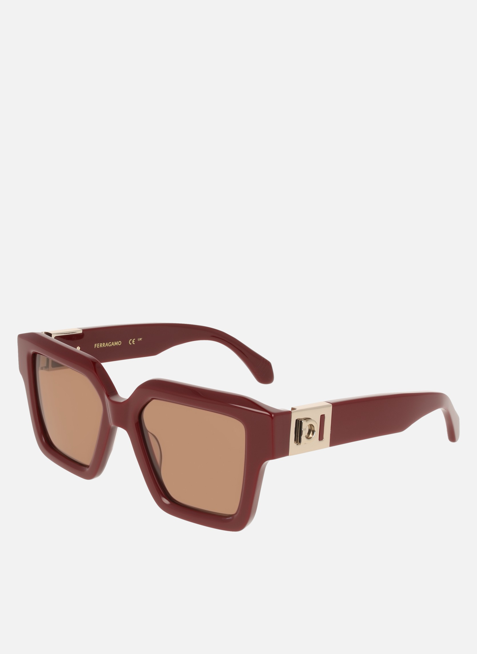 Salvatore Ferragamo Lunettes de soleil femme rouge | Sarenza France