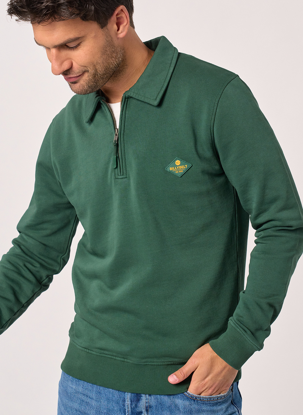 BILLYBELT Sweats à capuche Zippé homme vert | Sarenza France