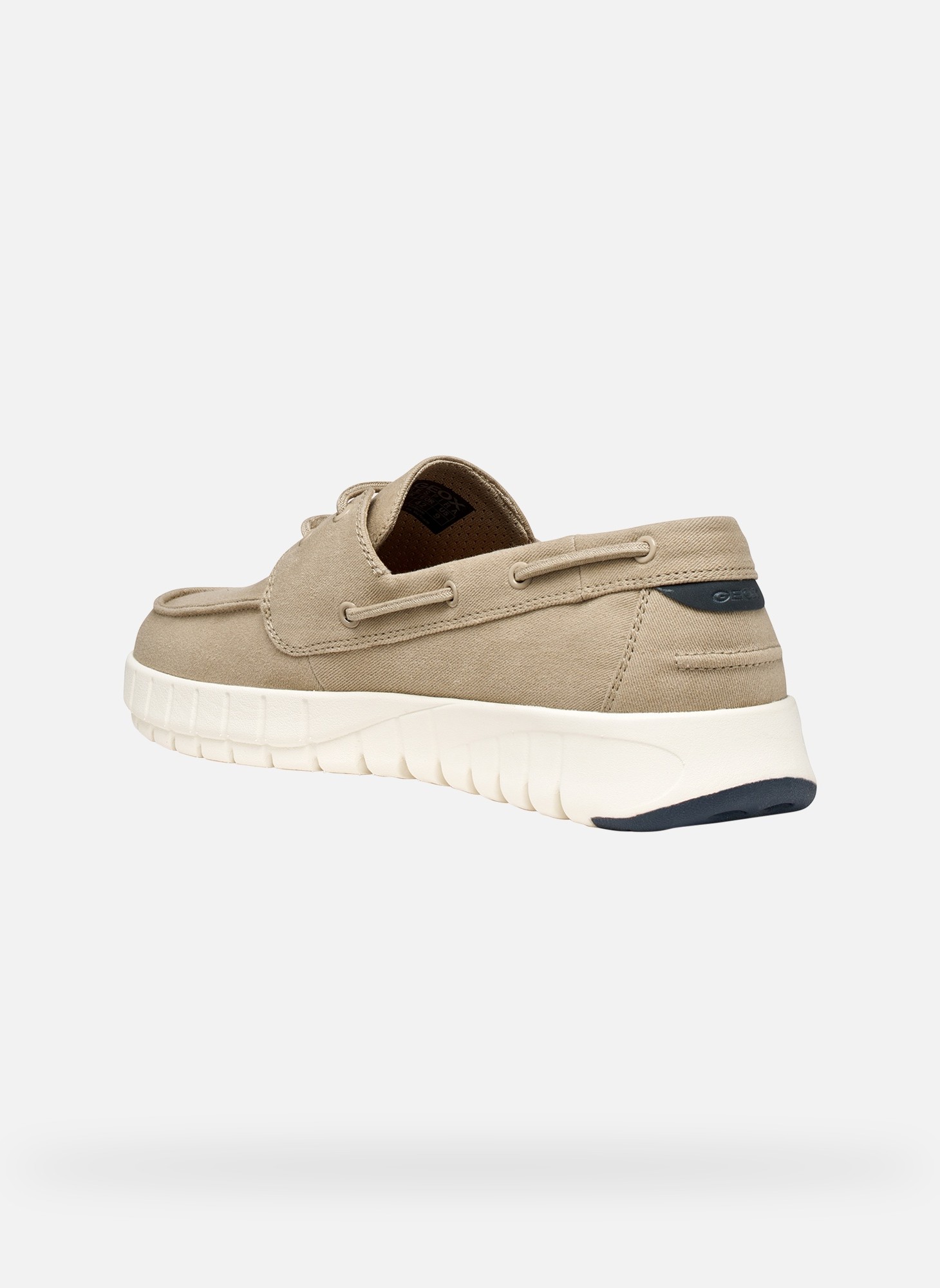 Geox Mocassins FLEXTRIDE MAN homme beige | Sarenza France