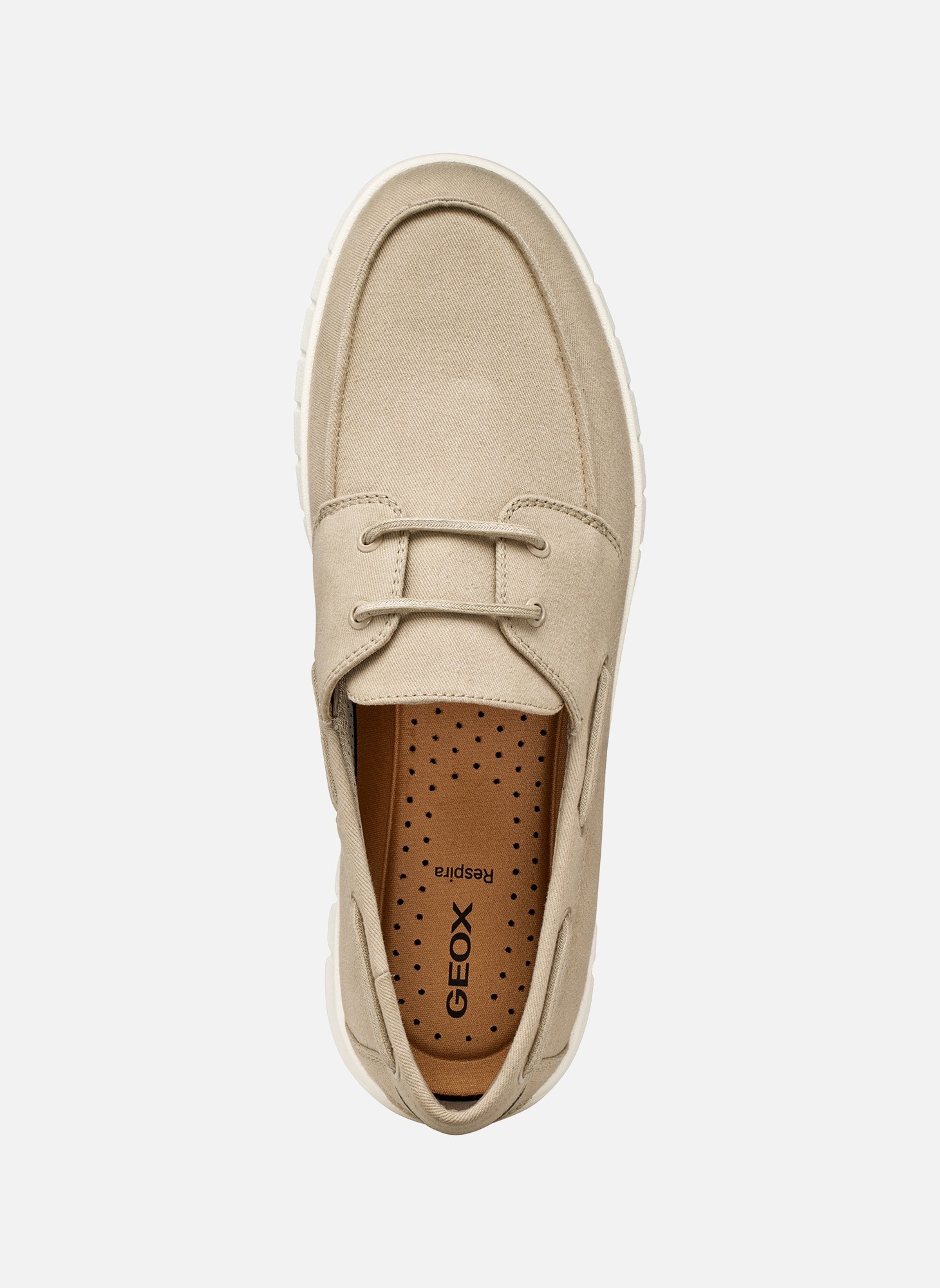Geox Mocassins FLEXTRIDE MAN homme beige | Sarenza France