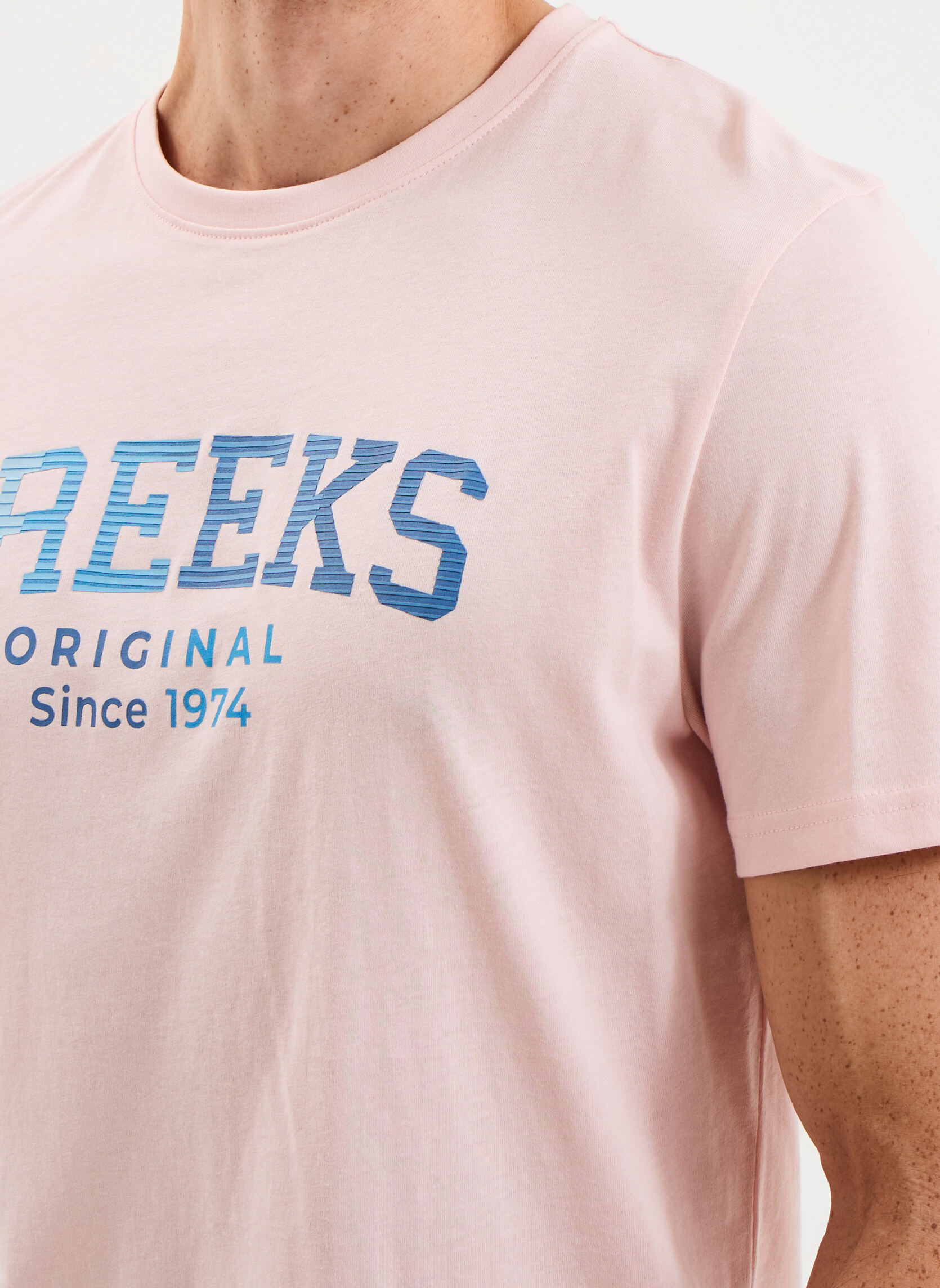 CREEKS Tee-shirts T-shirt - CRE1TUPAC_CHALKPINK homme rose | Sarenza France
