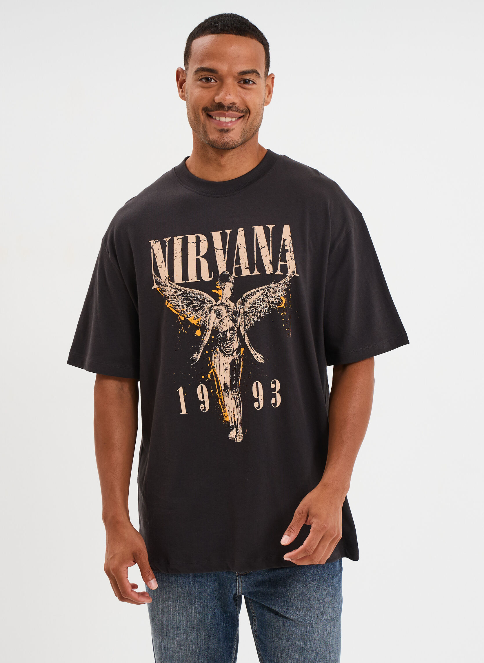 Nirvana Tee-shirts T-shirt - STONE_TENNESSEE_NIRVANA homme gris ...