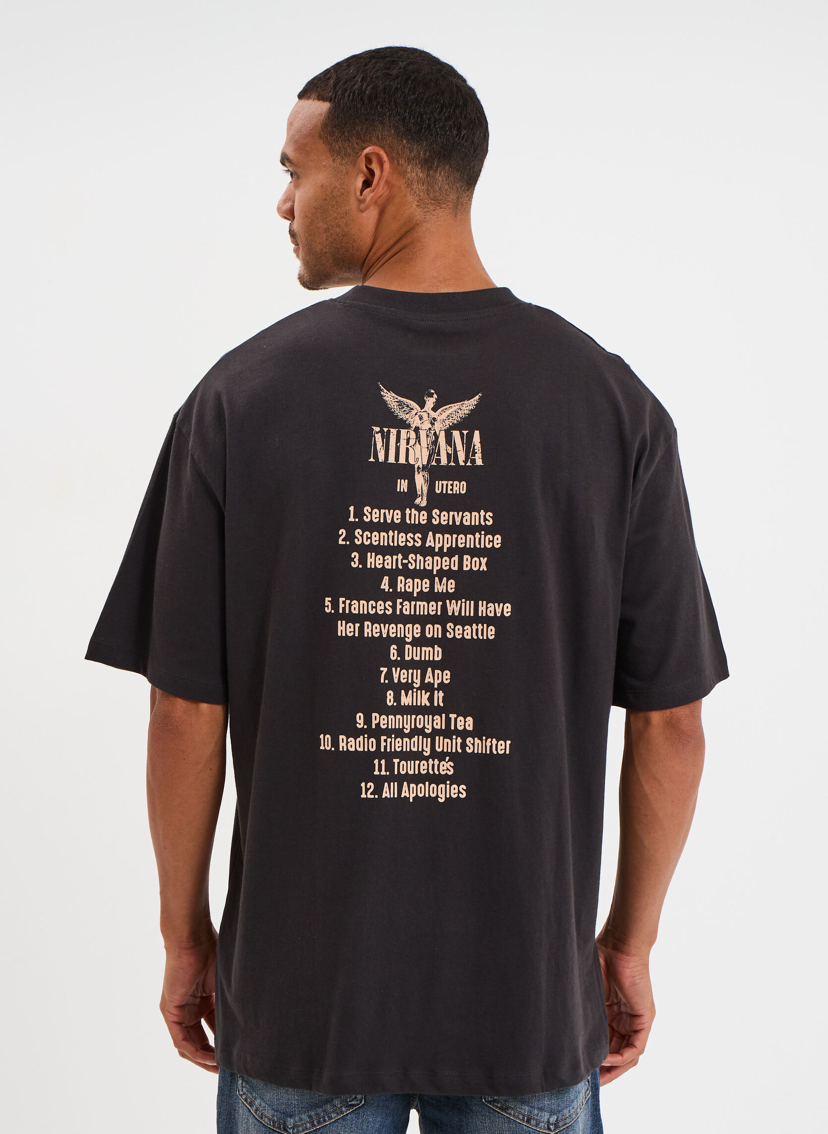 Nirvana Tee-shirts T-shirt - STONE_TENNESSEE_NIRVANA homme gris ...