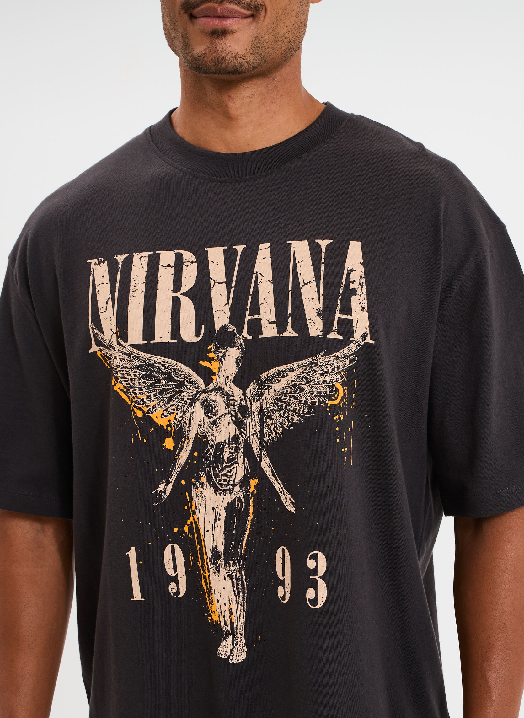 Nirvana Tee-shirts T-shirt - STONE_TENNESSEE_NIRVANA homme gris ...
