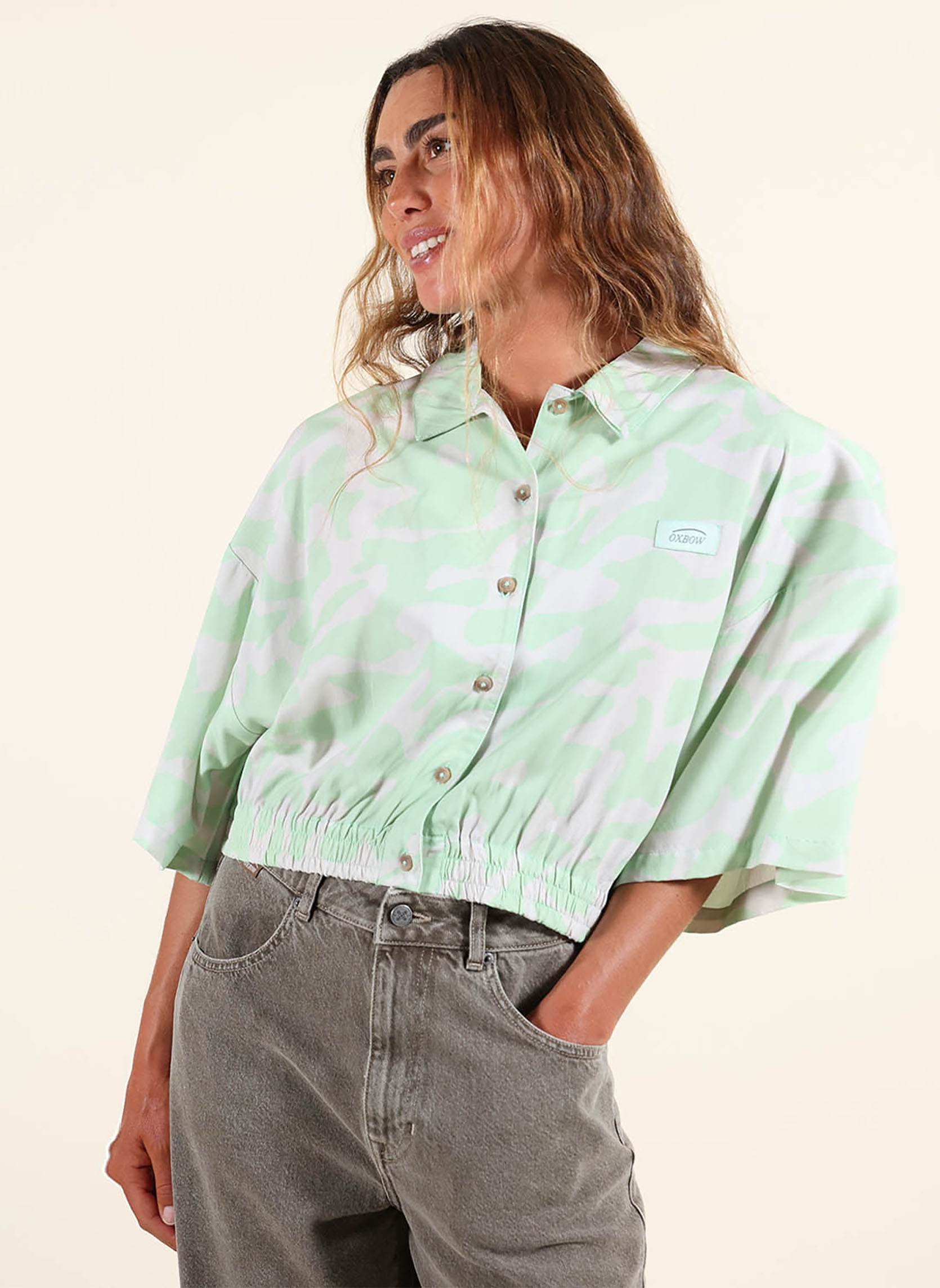 Oxbow Chemises VIBES femme vert | Sarenza France