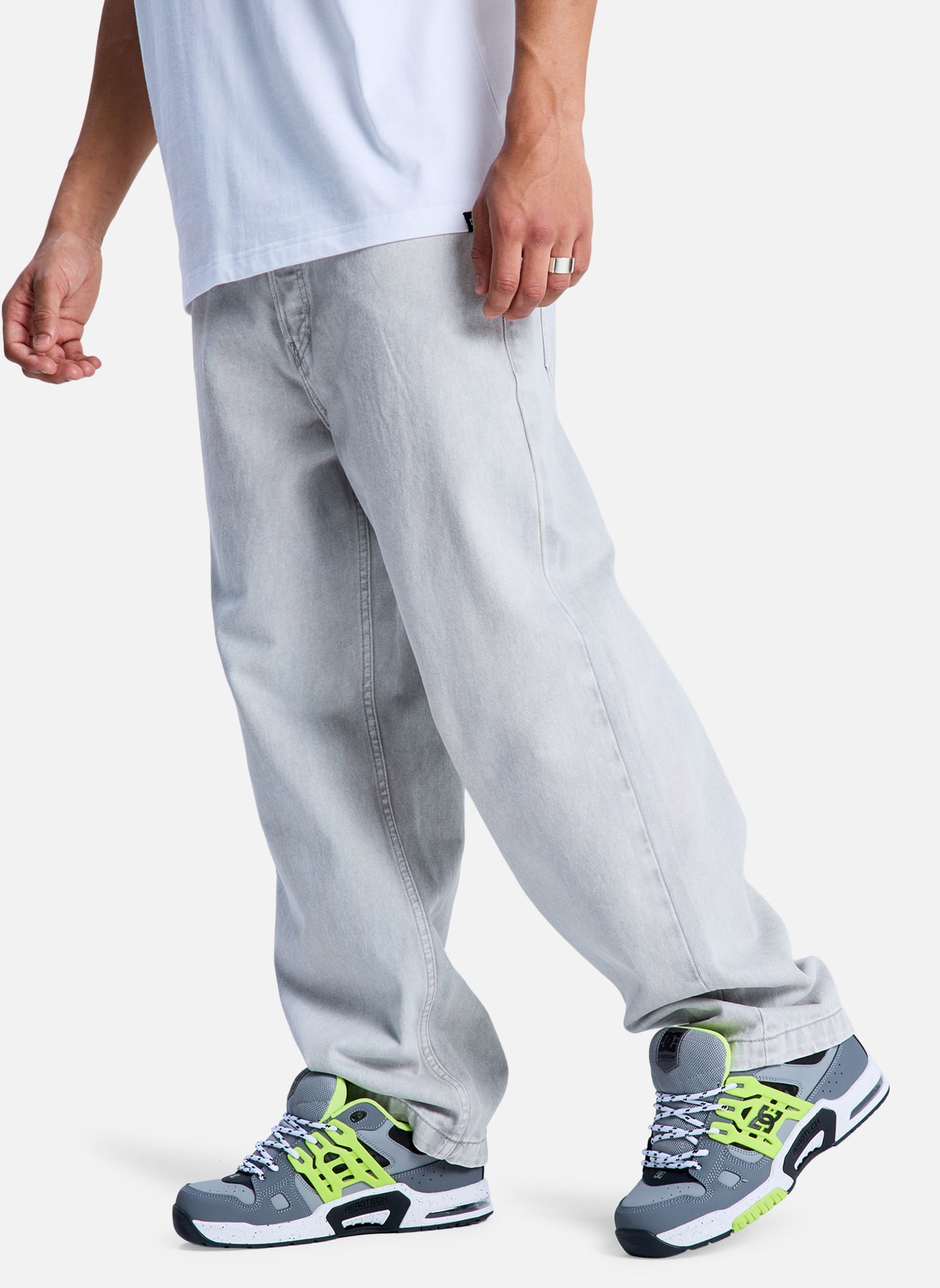 DC Shoes Jeans droit Baggy homme gris | Sarenza France