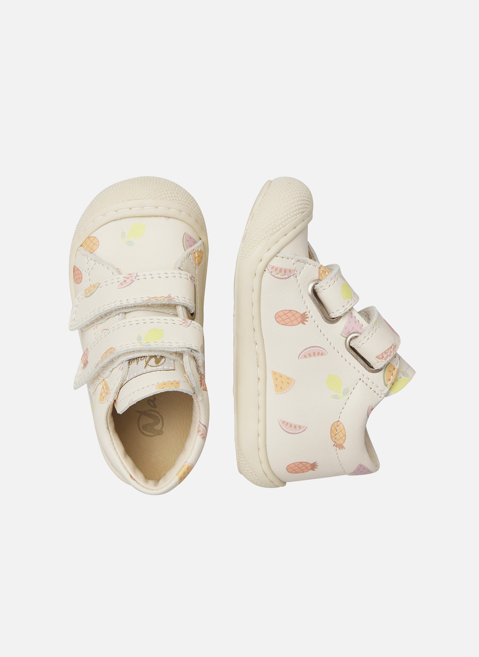 Naturino Baskets basses Sneakers COCOON VL Rose poudré- fille blanc ...