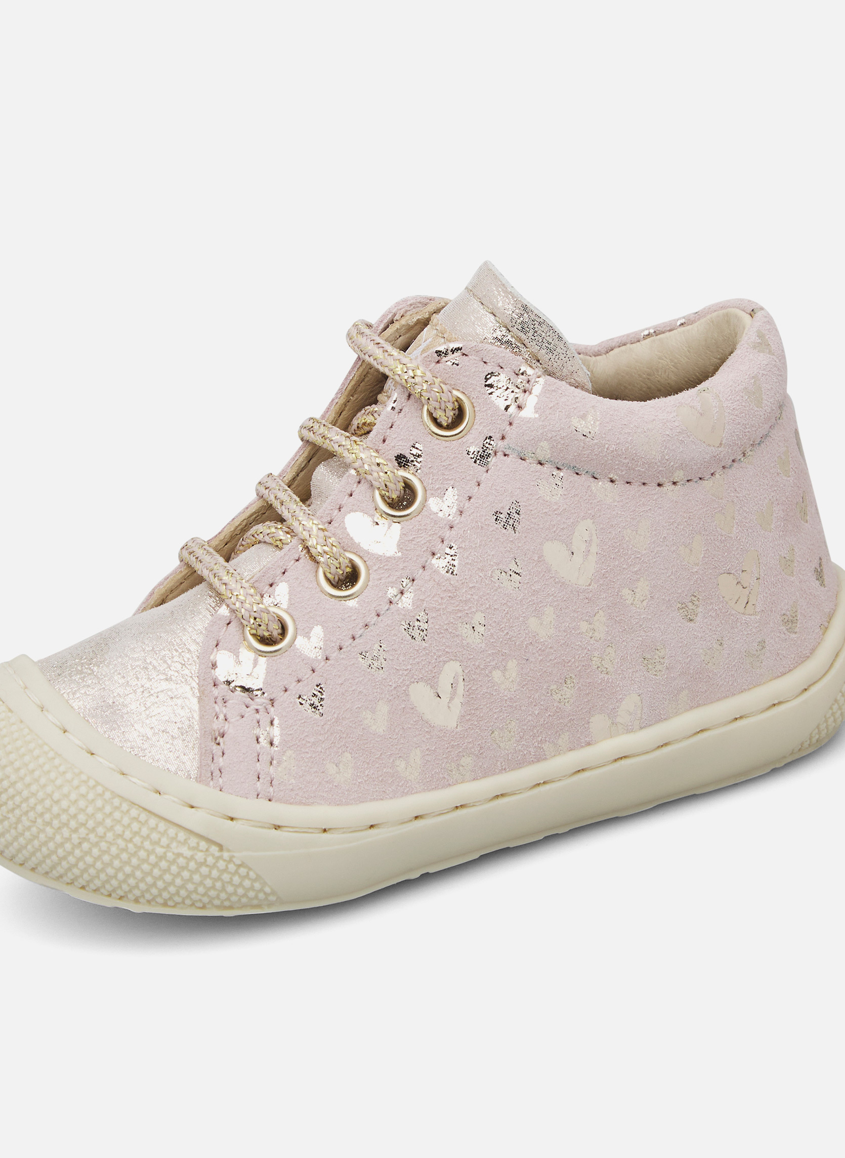 Naturino Baskets basses Sneakers COCOON ZIP Rose poudré-Platine fille ...