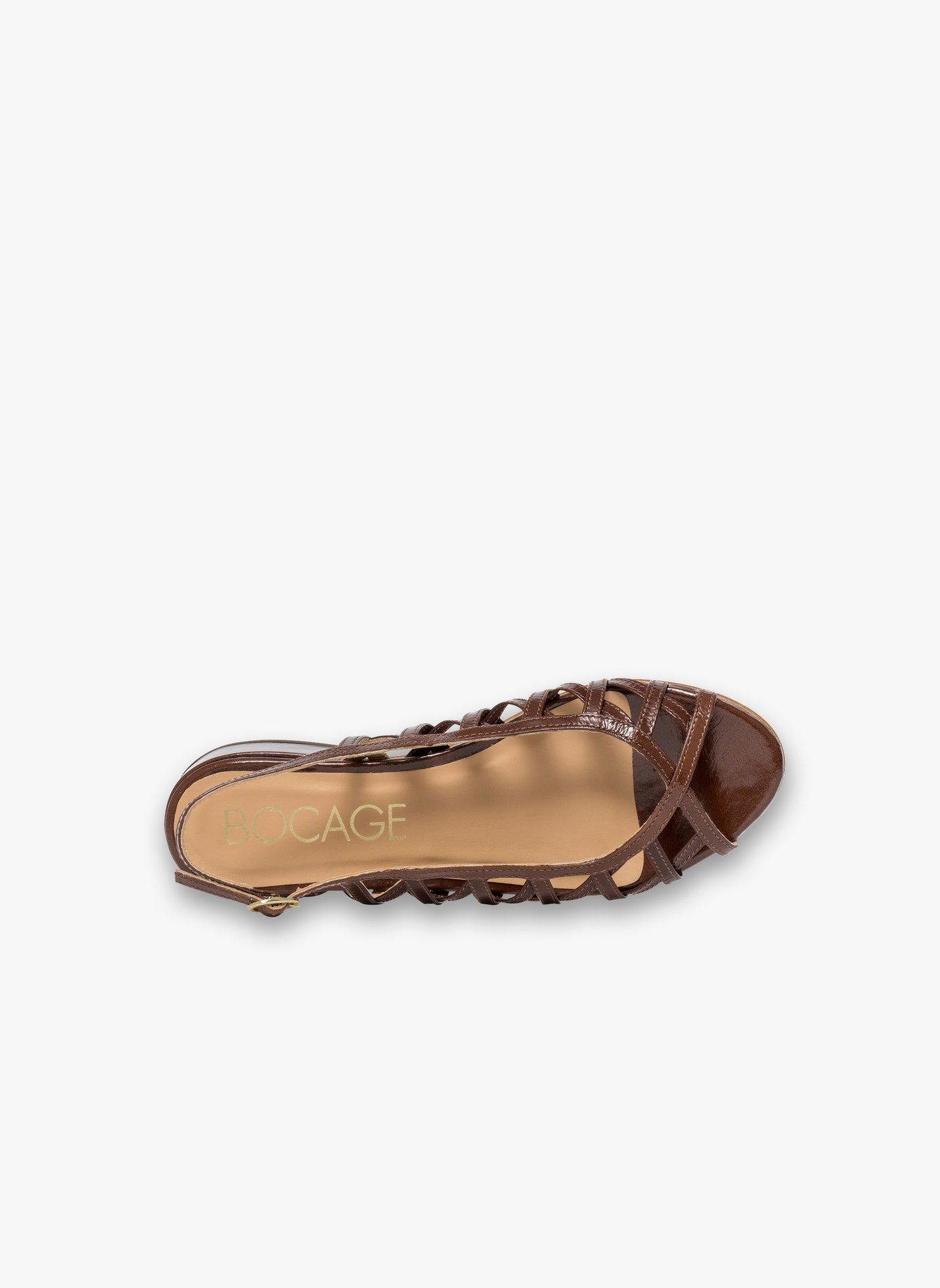 Bocage Sandales NALA femme marron | Sarenza France