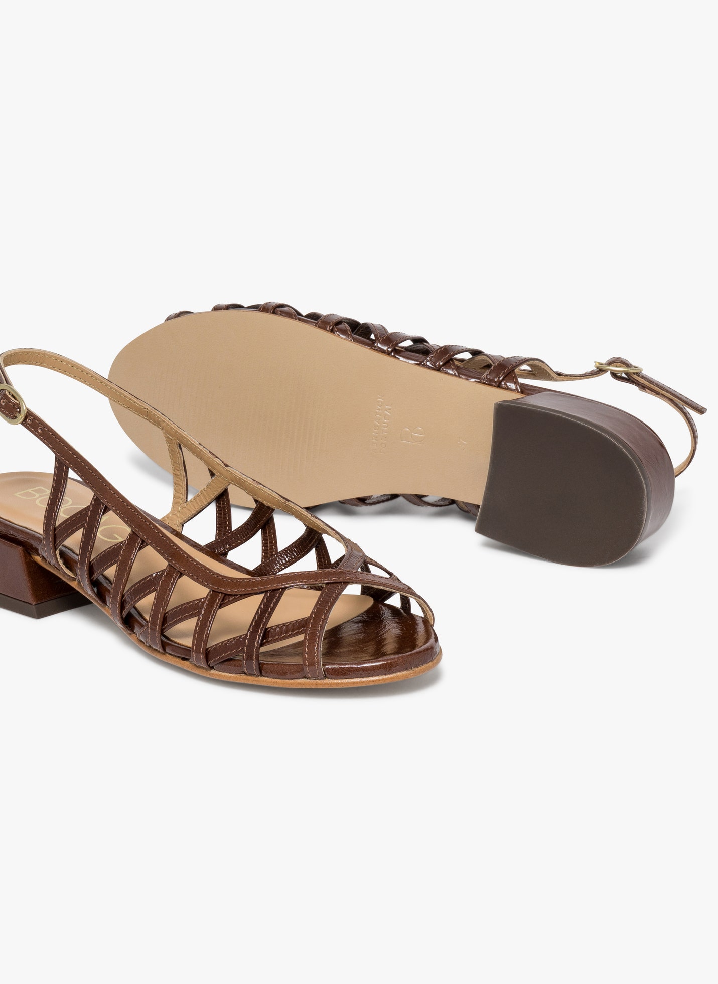 Bocage Sandales NALA femme marron | Sarenza France