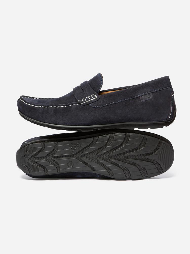 TBS Mocassins Mocassins SADILAC TAN homme bleu | Sarenza France