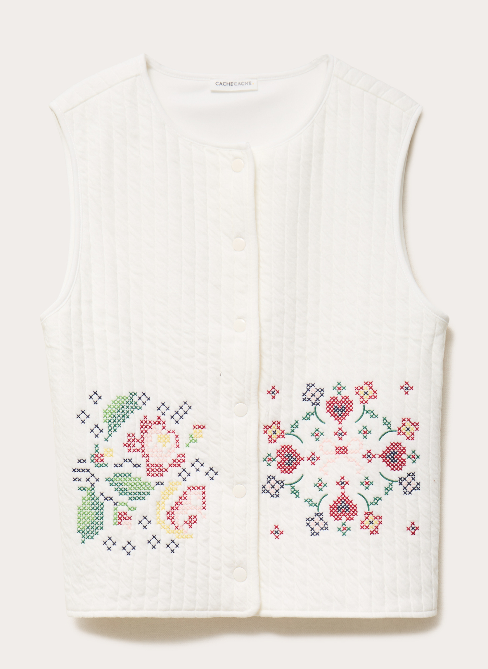 Cache Cache Gilets Gilets sans manches - DBOUTYLAND femme blanc ...