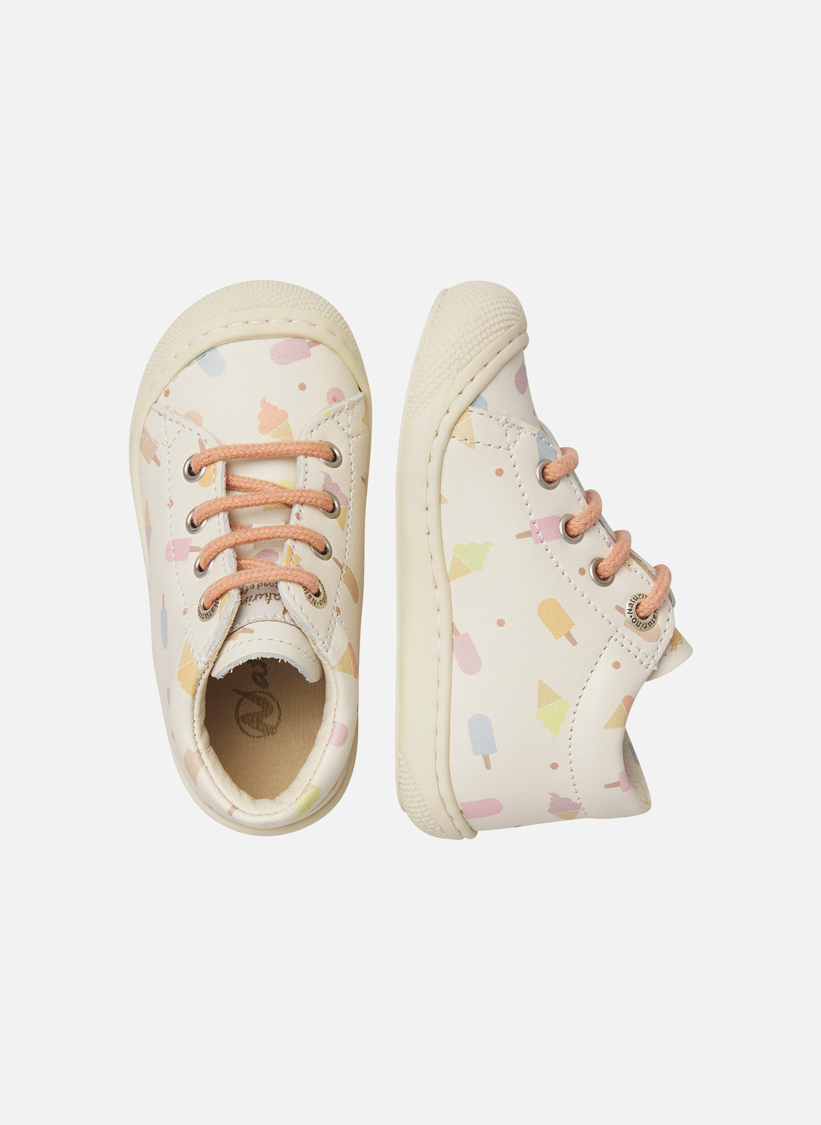 Naturino Baskets basses Chaussures basses COCOON Blanc crème- fille ...