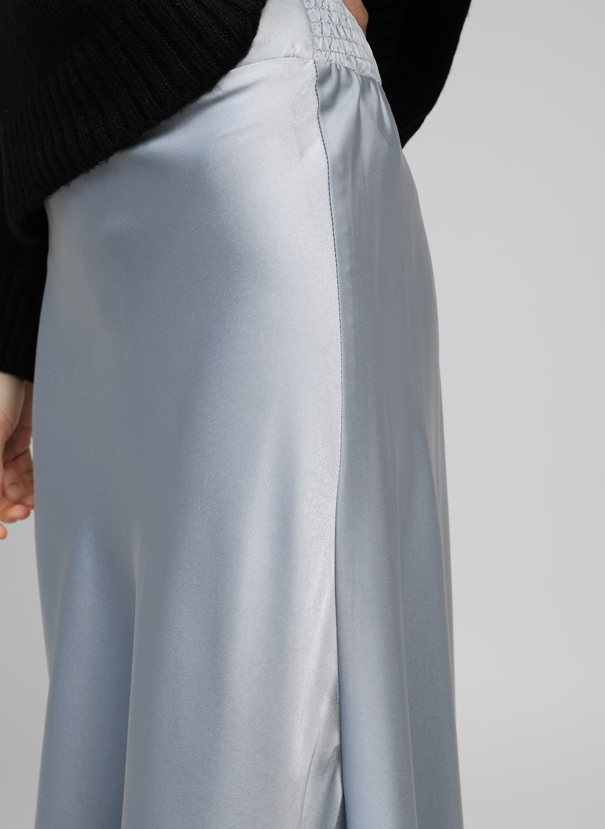An'ge Jupes mi-longues JUPE LONGUE JAKIA ciel femme bleu | Sarenza France