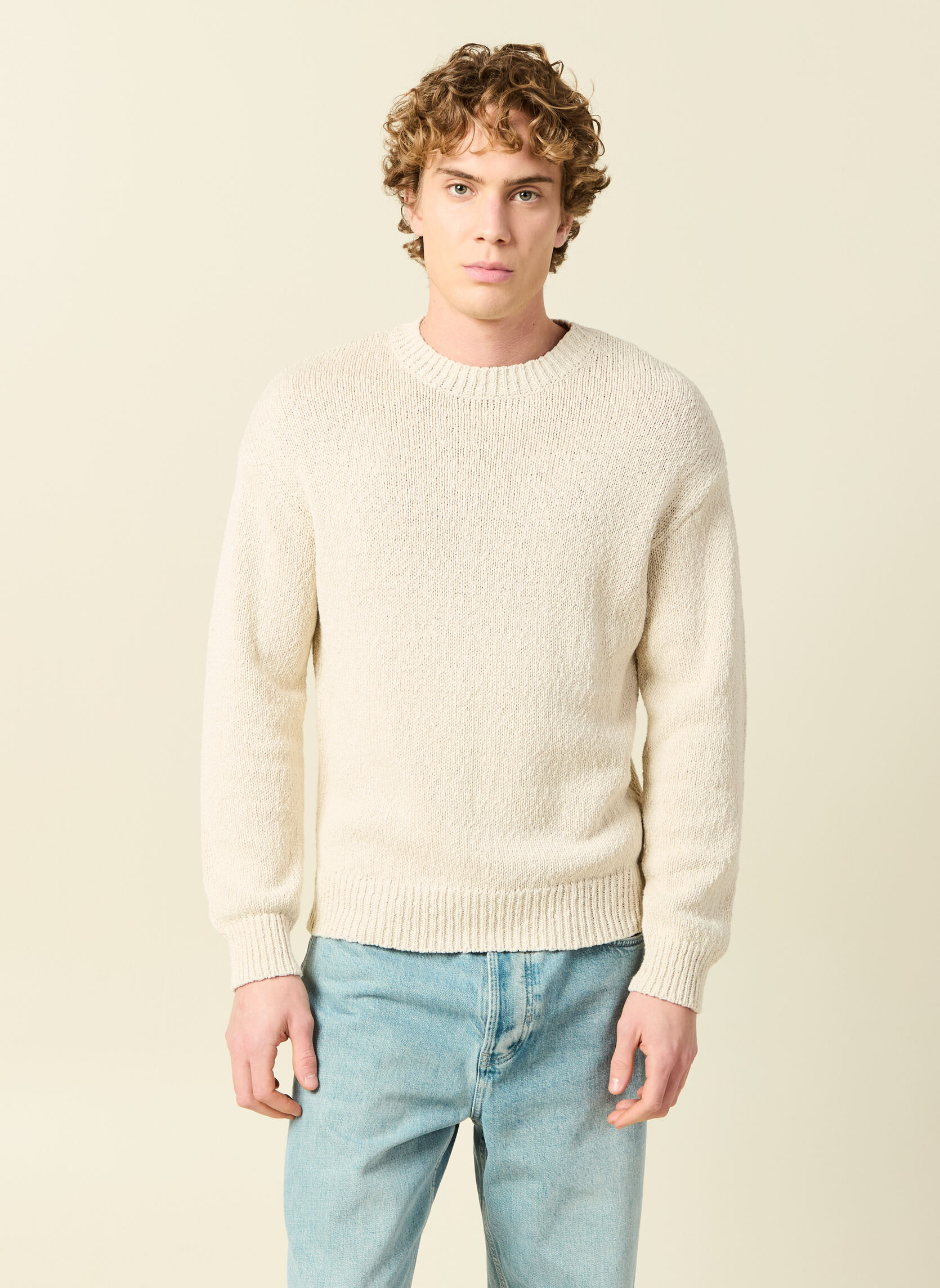Bonobo Pulls Pulls col rond - MOULISOFTH homme beige | Sarenza France
