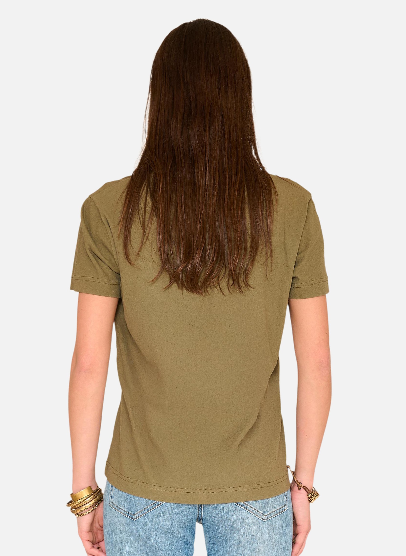 MKT Studio Tee-shirts Tee shirt Tony Boudoir femme vert | Sarenza France