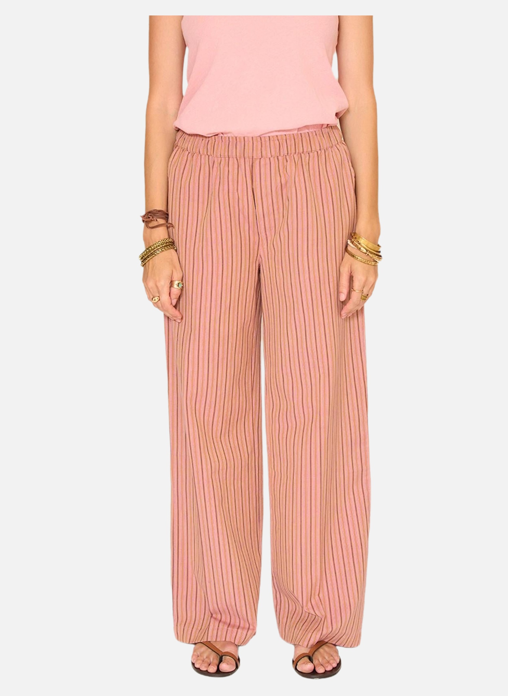 MKT Studio Pantalons droit Pantalon Piatu Blush femme rose | Sarenza France