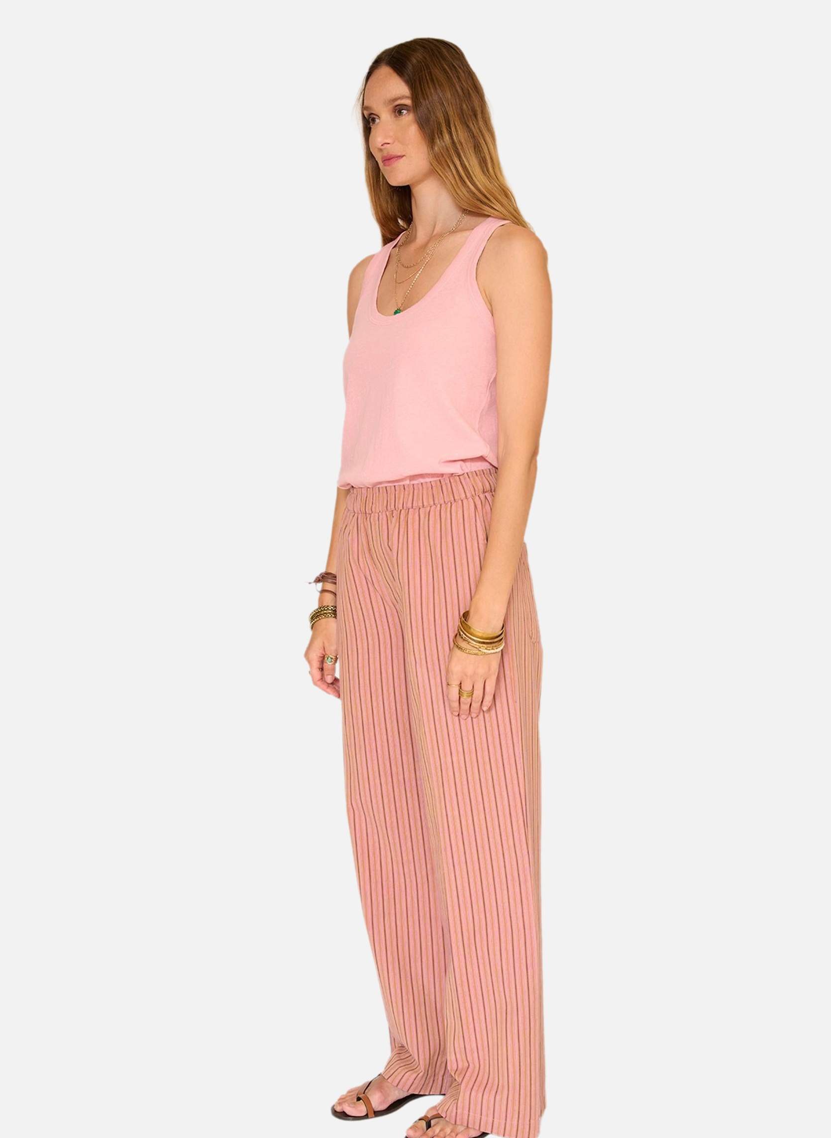 MKT Studio Pantalons droit Pantalon Piatu Blush femme rose | Sarenza France