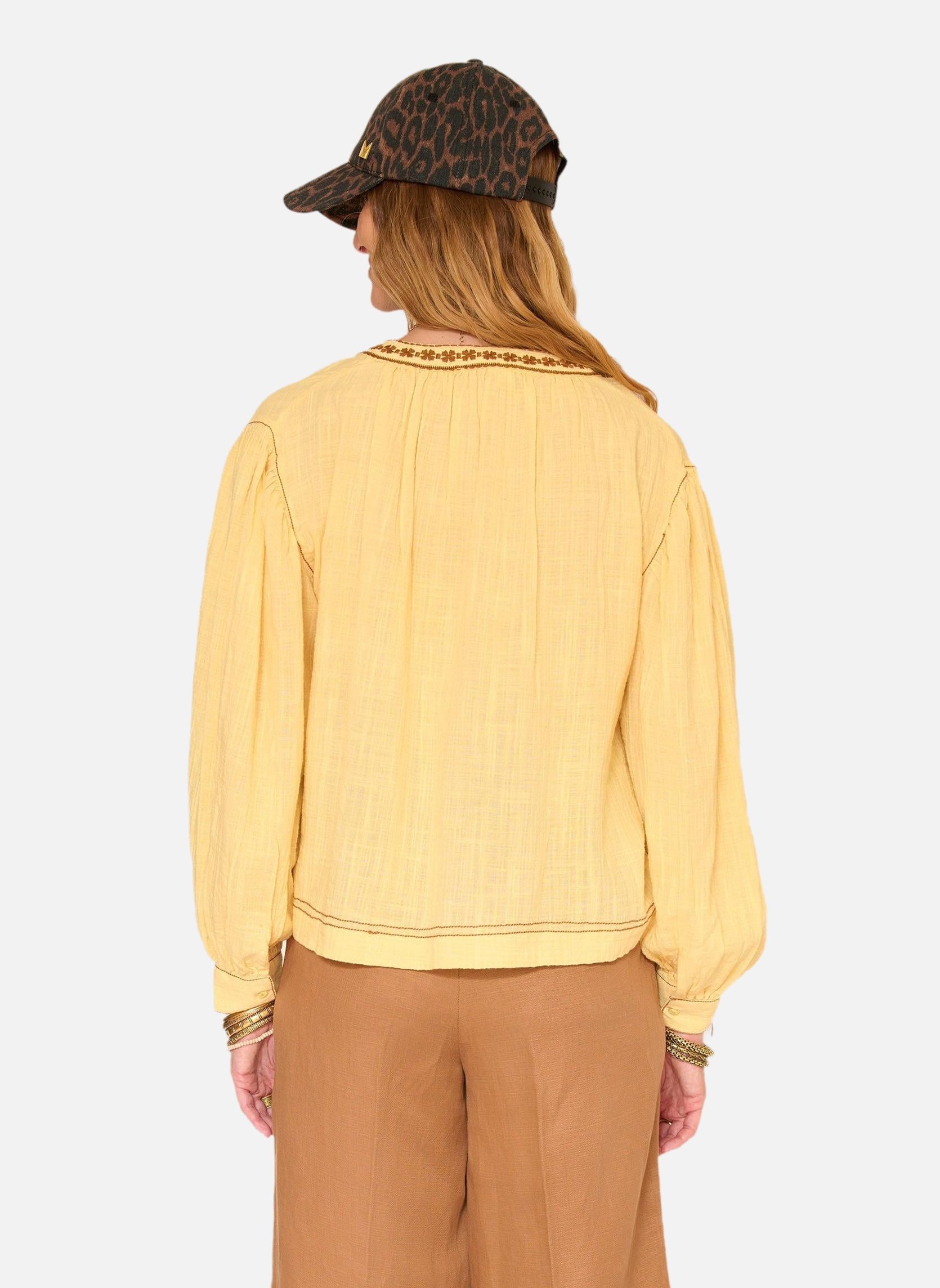 MKT Studio Chemises Chemise Hera Sun femme jaune | Sarenza France