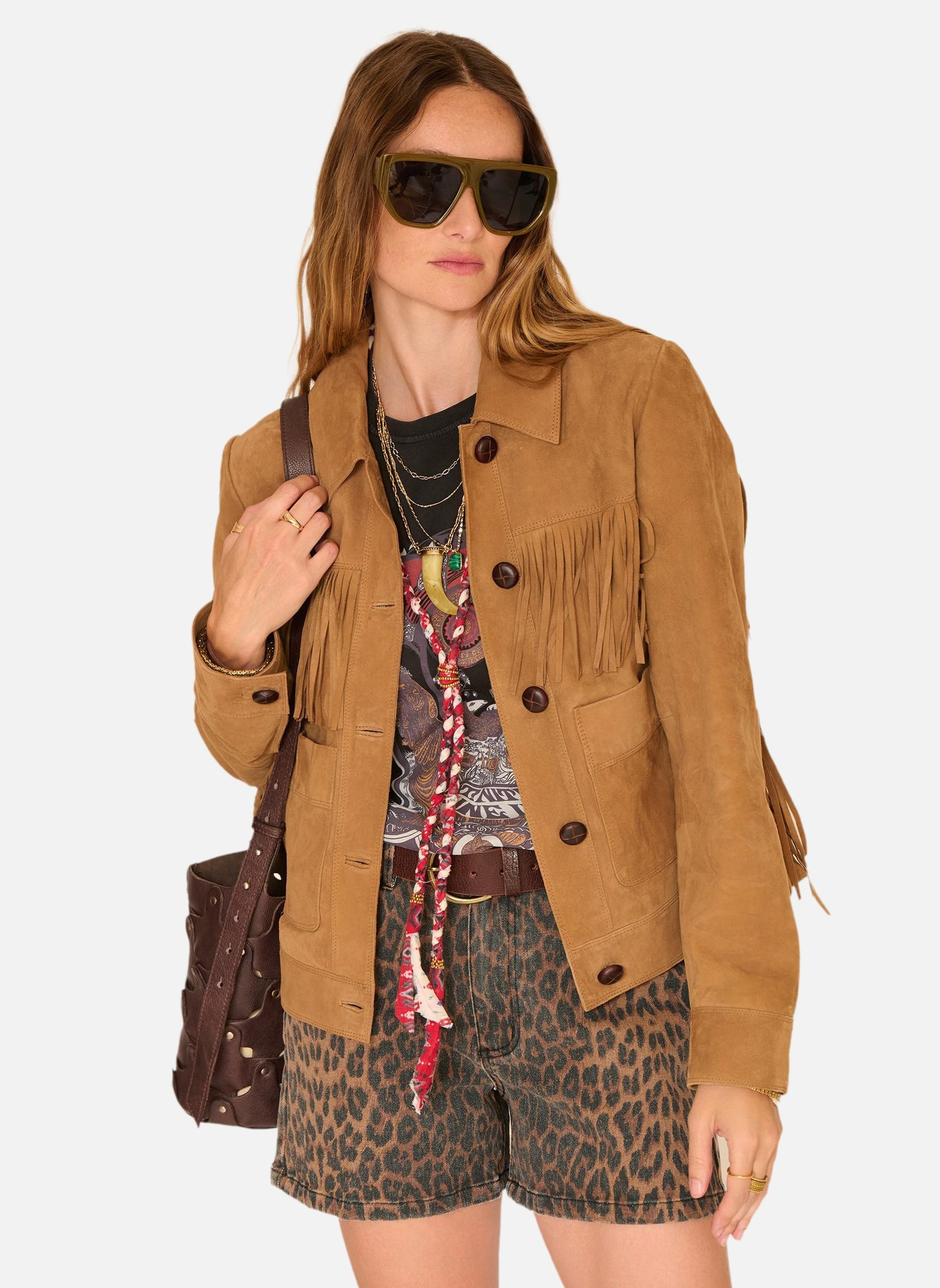 MKT Studio Vestes Veste Vitani Nuts femme marron | Sarenza France