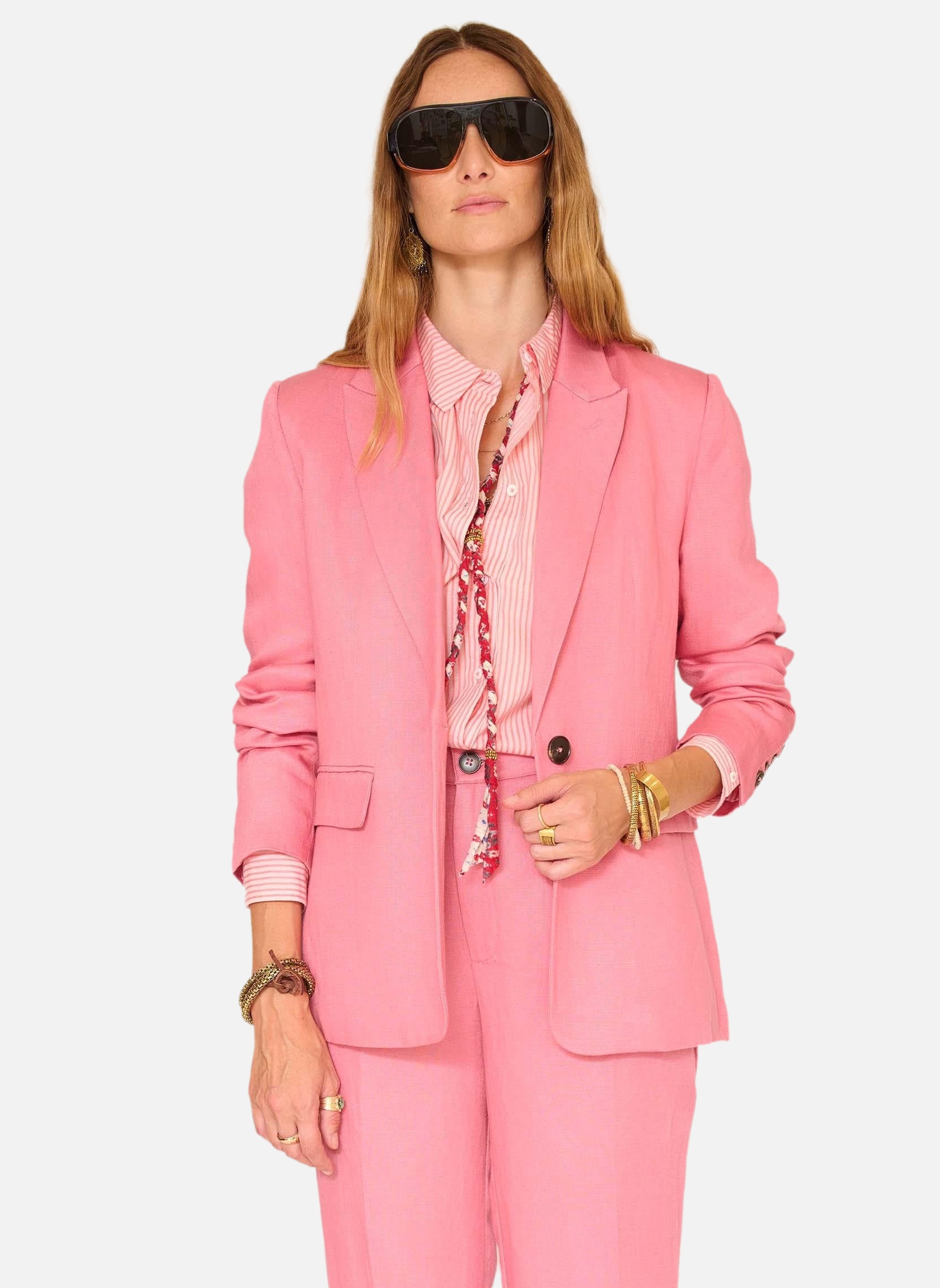 MKT Studio Vestes Veste Voline Nuts femme rose | Sarenza France