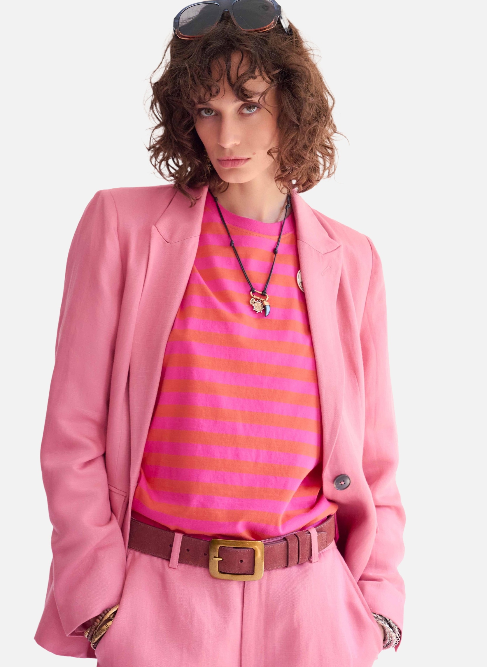 MKT Studio Vestes Veste Voline Nuts femme rose | Sarenza France