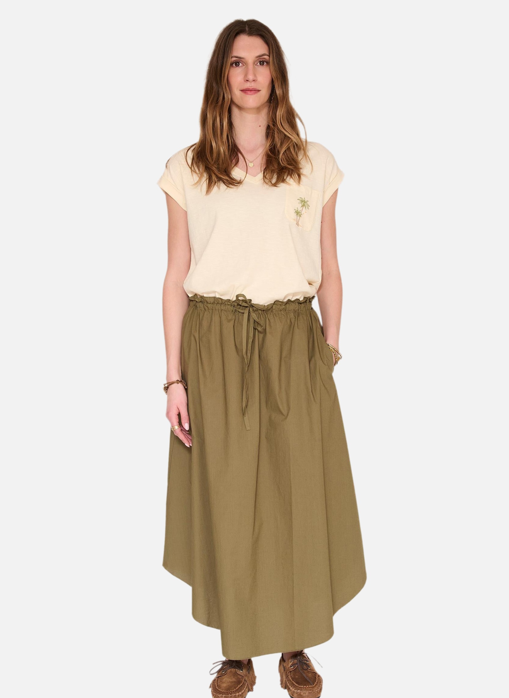 MKT Studio Jupes mi-longues Jupe Josine Black femme vert | Sarenza France