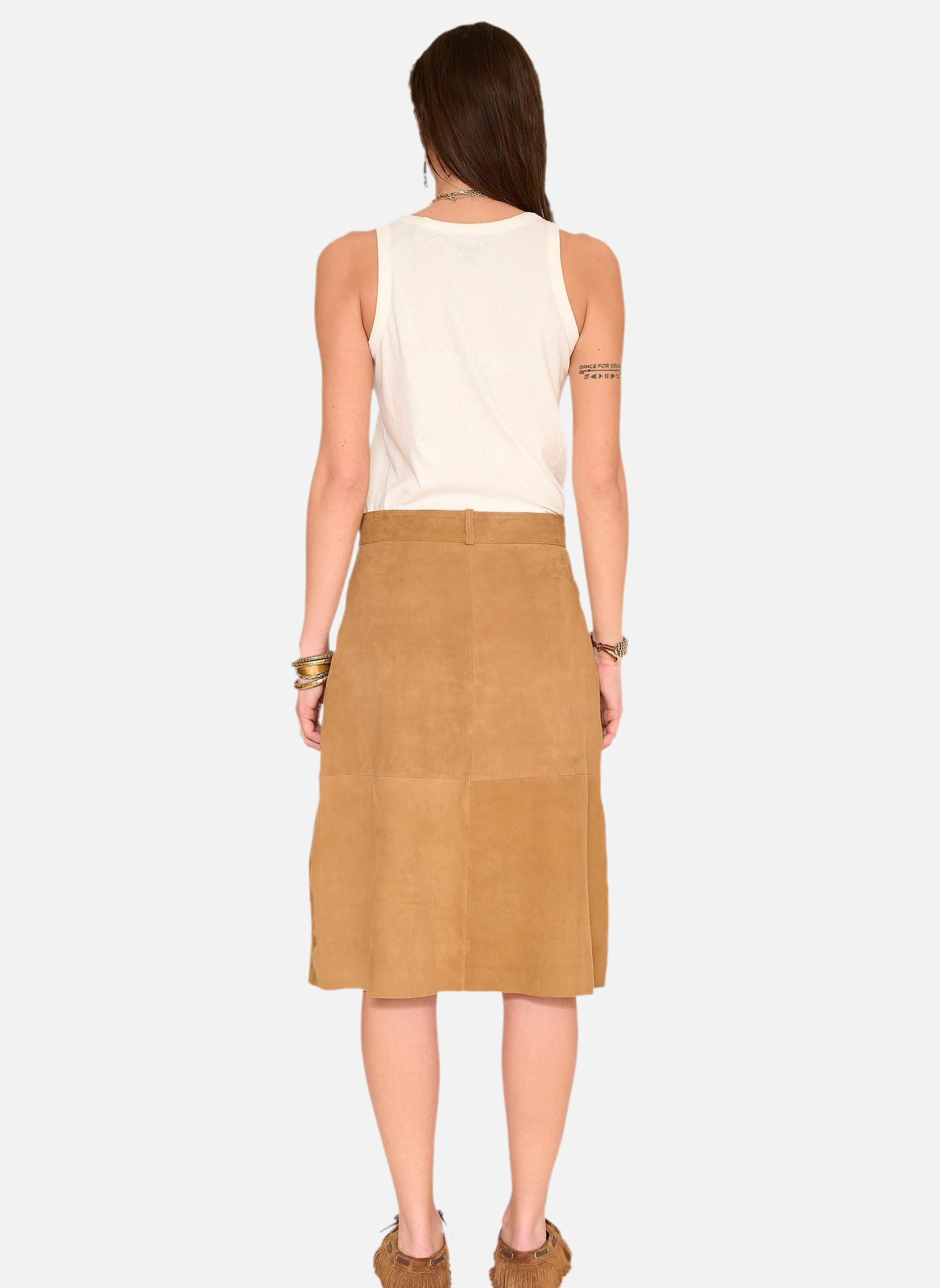 MKT Studio Jupes mi-longues Jupe Jovane Nuts femme marron | Sarenza France