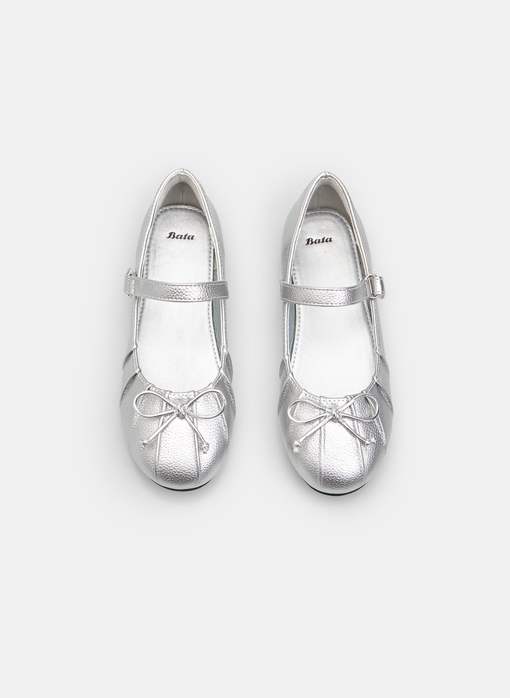 Bata Ballerines Ballerines pour fille Bata avec bride - Argent fille ...