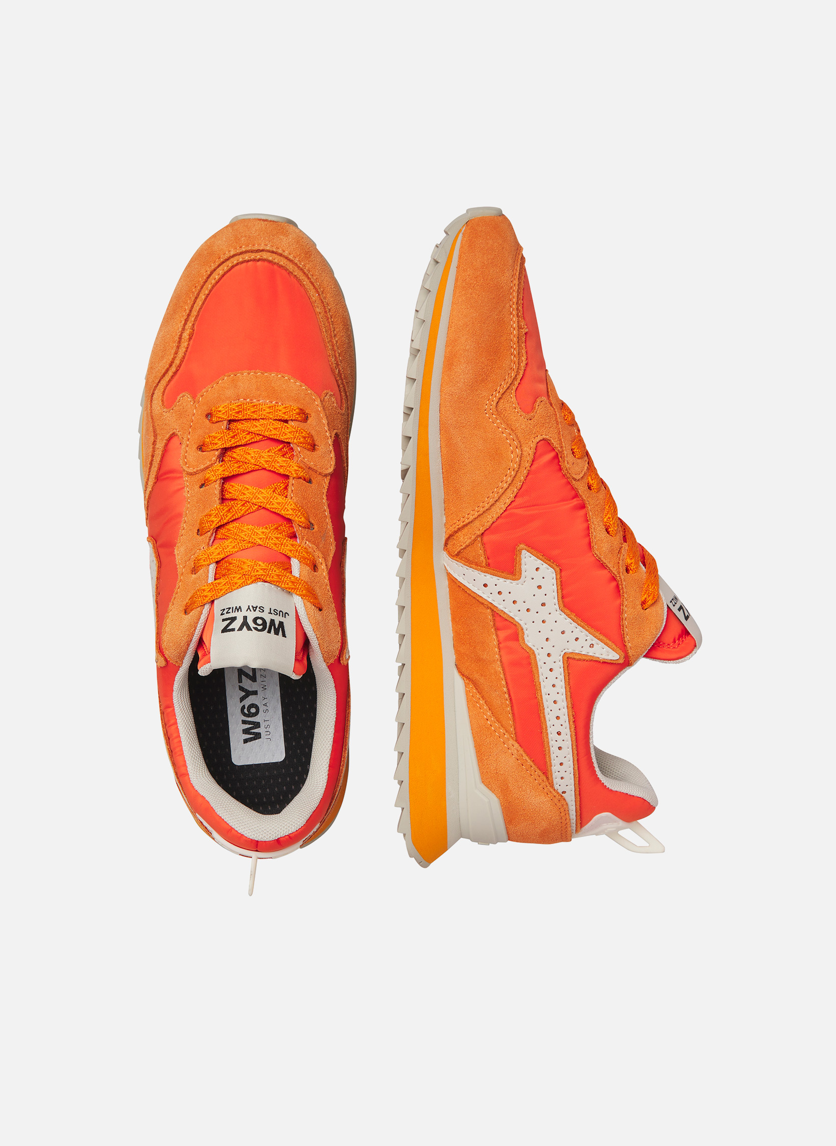 W6YZ Baskets basses Sneakers JET-M. Vert- homme orange | Sarenza France