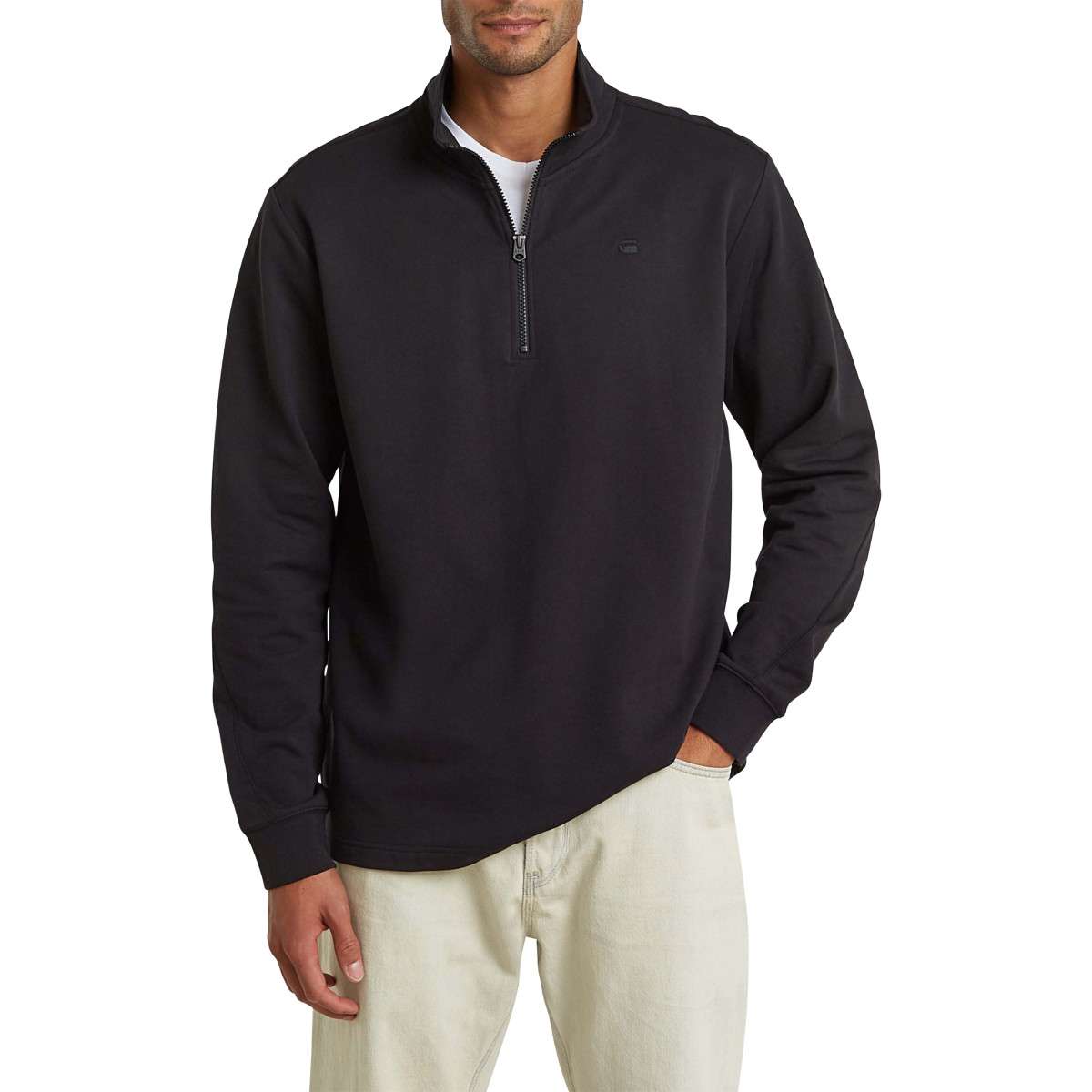 G-Star RAW Pulls Pull coton biologique col montant droit - D29299-E545 ...