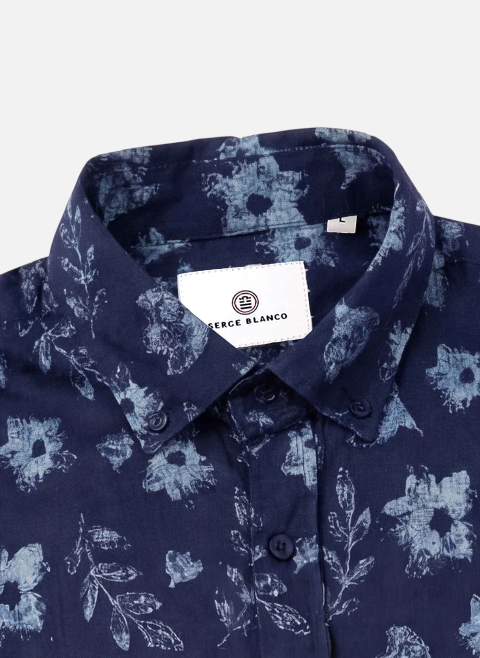 Serge Blanco Chemises Charles homme bleu | Sarenza France
