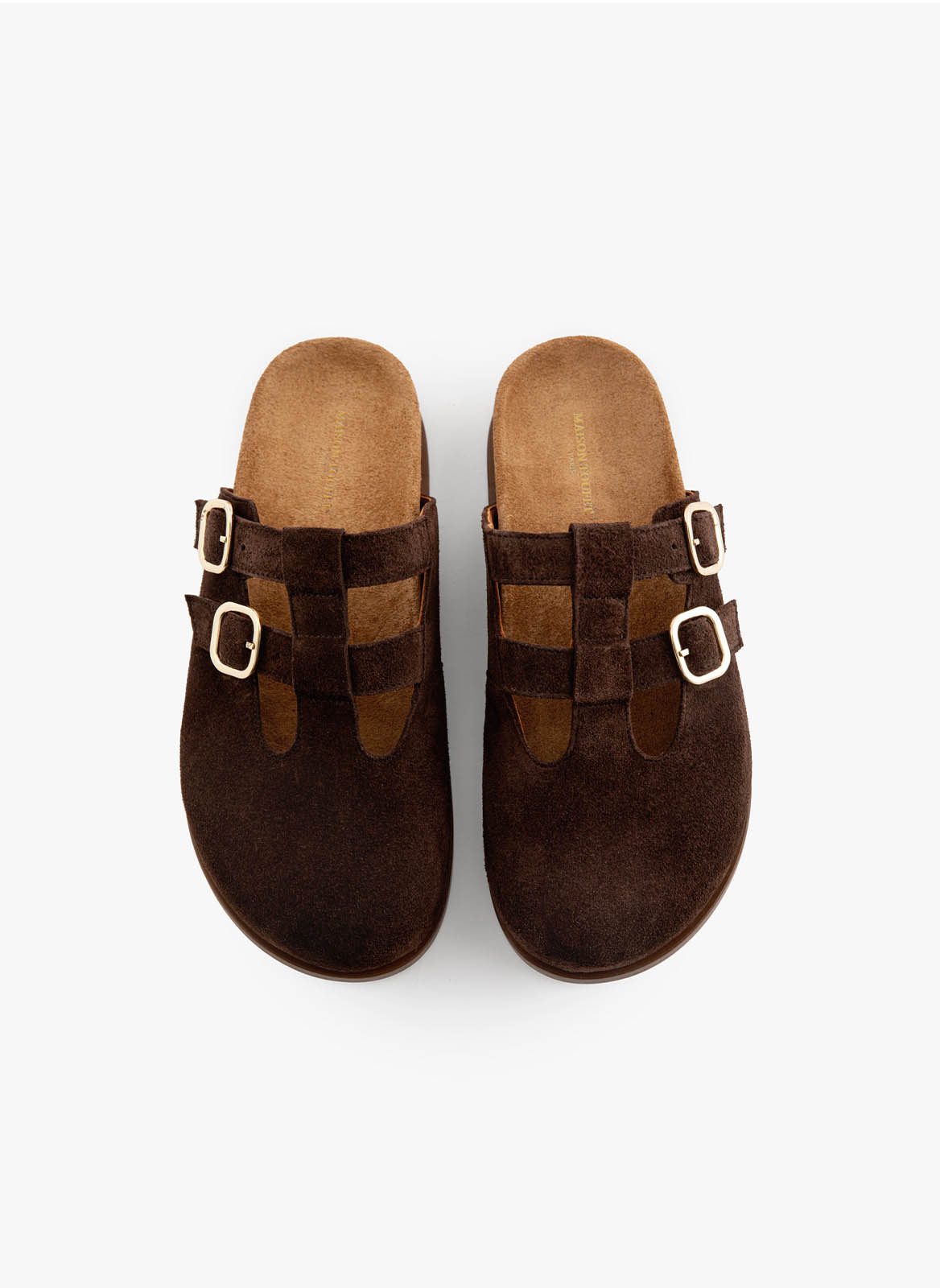 Maison Toufet Mules Mule Luna - Marron femme marron | Sarenza France