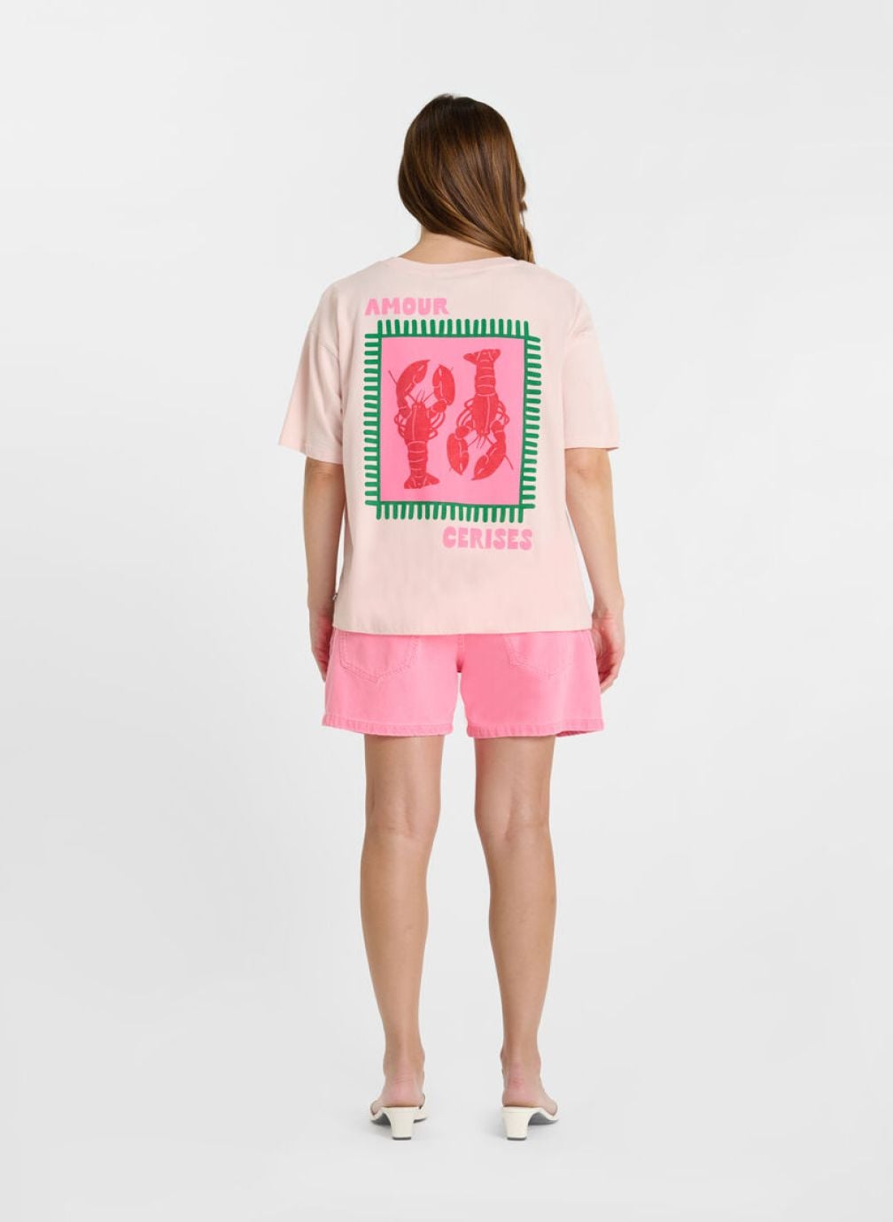 Le temps des cerises Tee-shirts Tee-Shirt HOMARD Pink femme rose ...