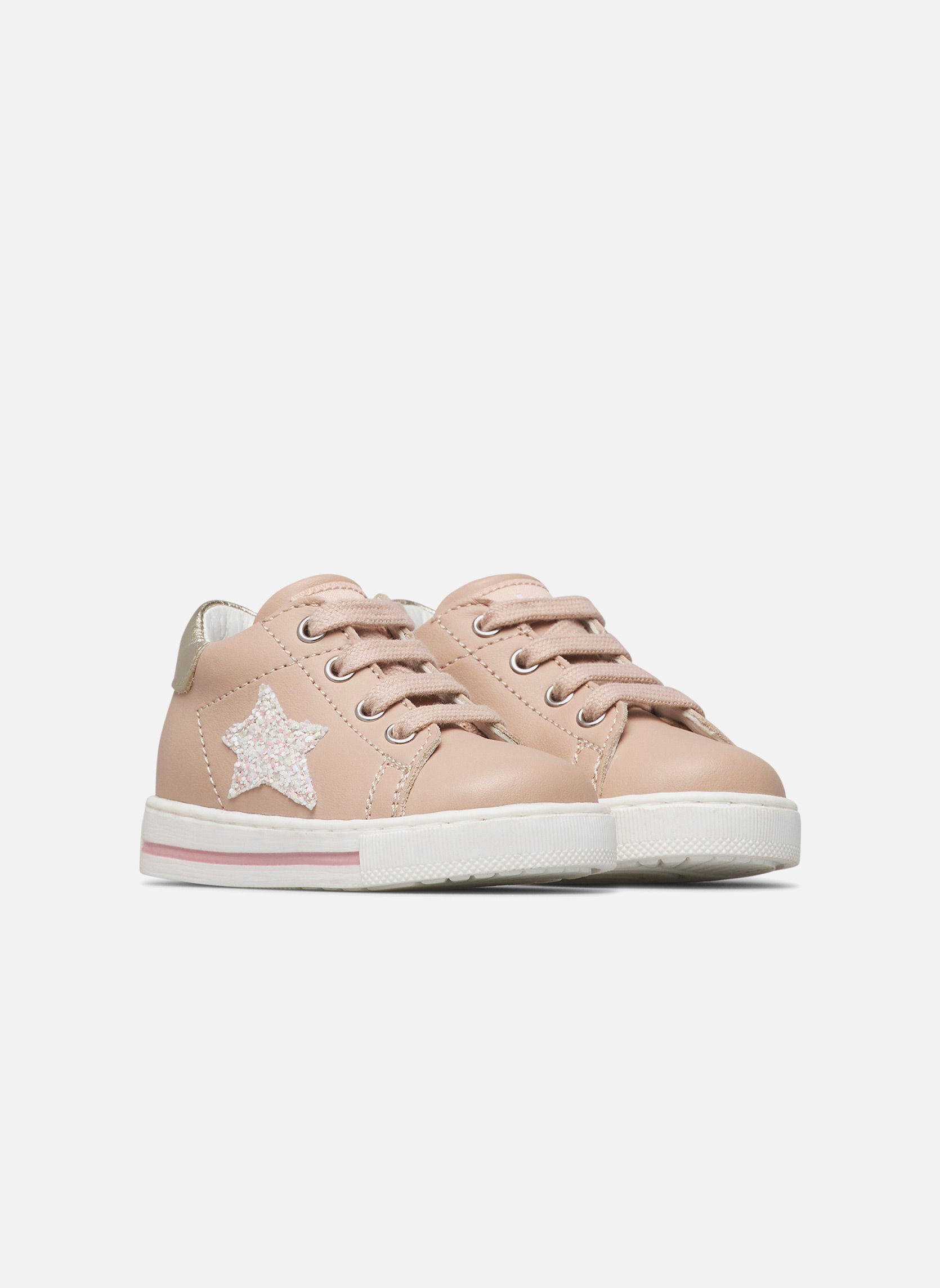 Falcotto Baskets basses Sneakers SASHA Rose poudré-Platine fille rose ...