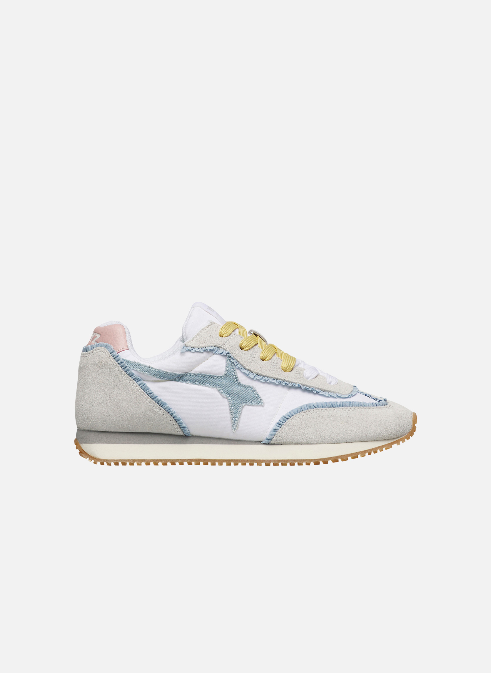 W6YZ Baskets basses Sneakers SAMOA-UNI. Céleste-Céleste homme blanc ...