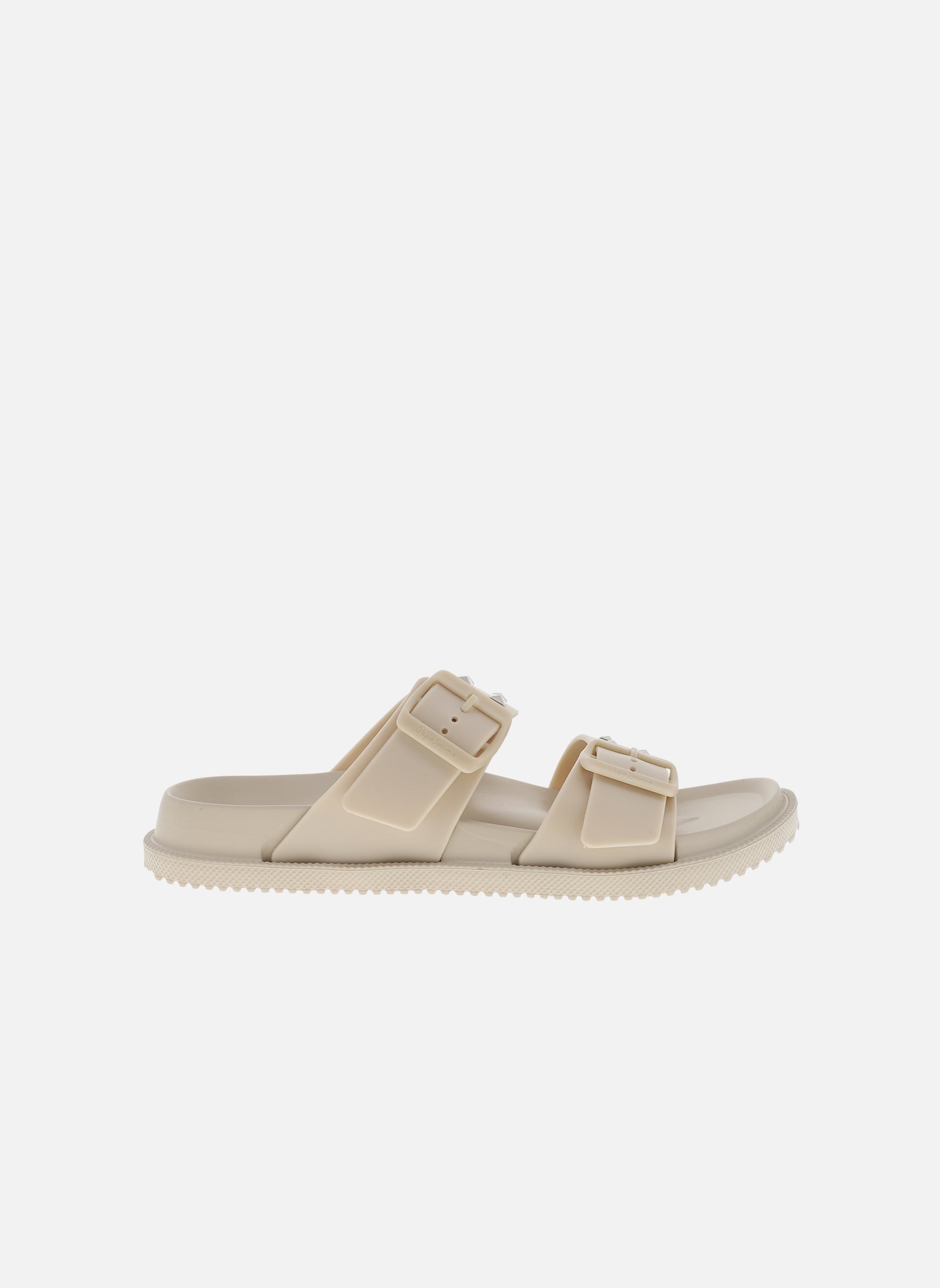Pepe jeans Sandales Nu-pieds OCEAN STUDS W talon plat femme beige ...